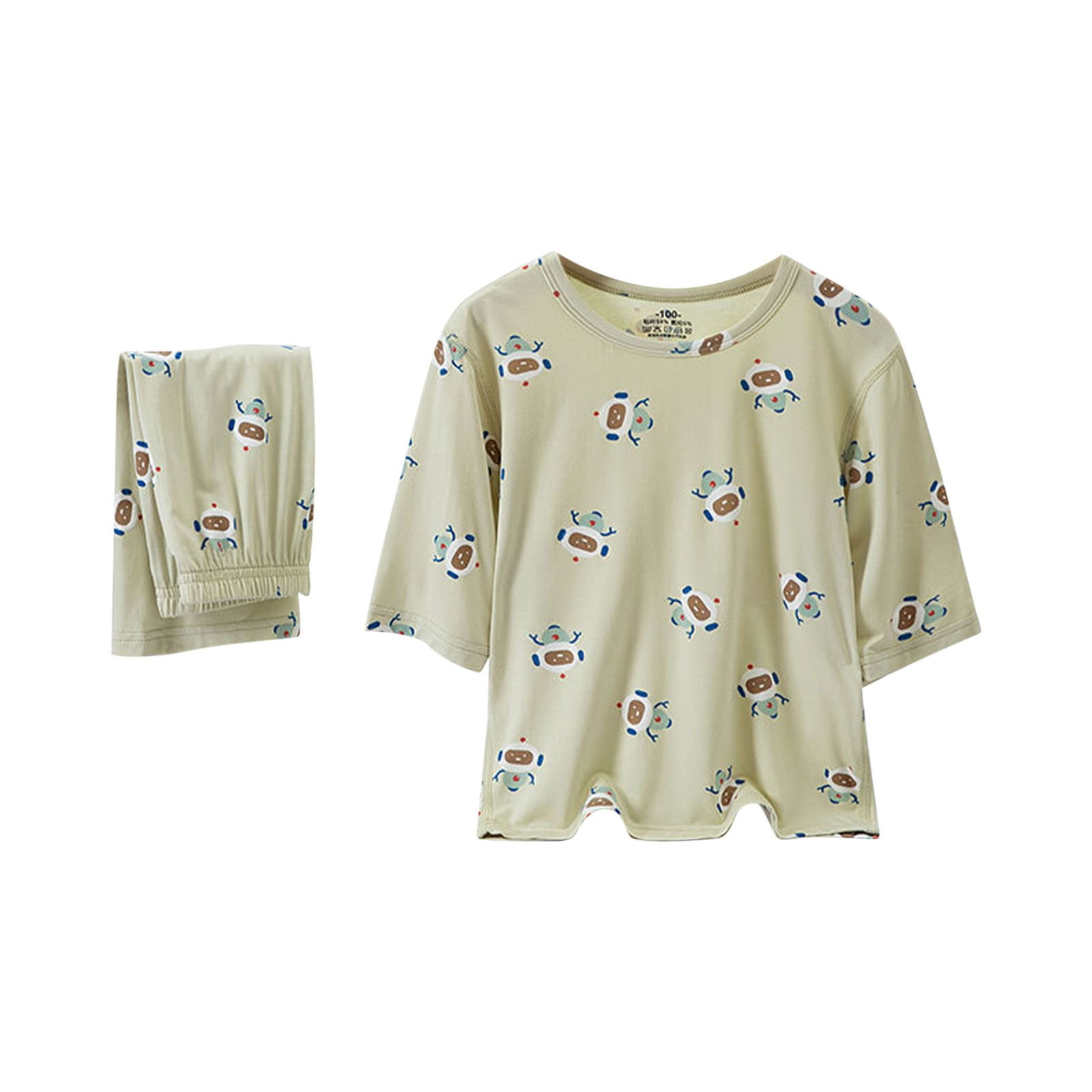 Atogsazn Kids Boys Summer Cotton Pajamas Set Cartoons Printed Short ...