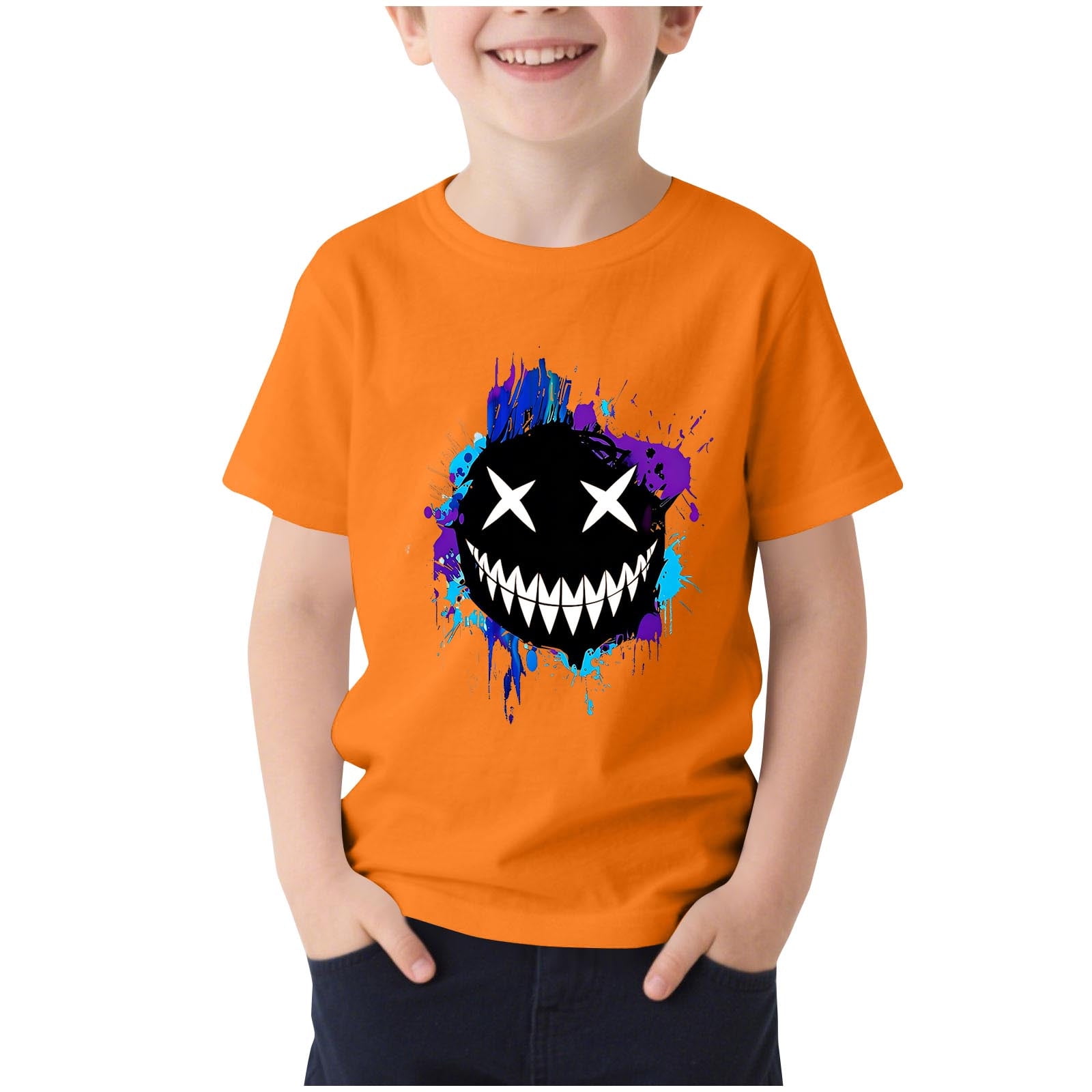 Atogsazn Kids Boys Summer Graphic Tshirt Casual Short Sleeve Pullover T ...