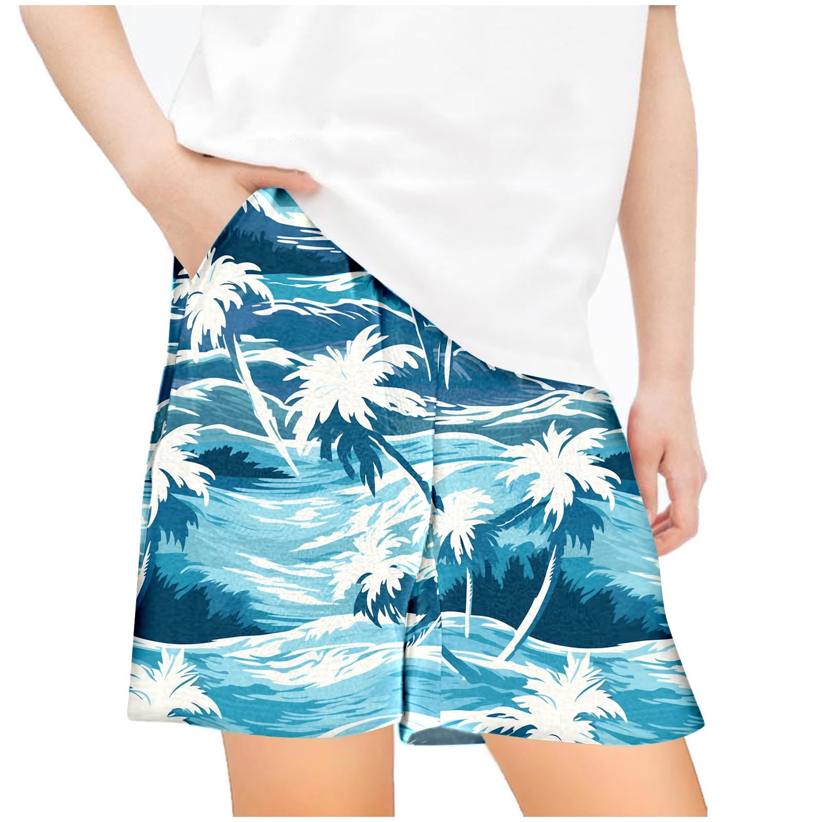 Atogsazn Kids Boys Summer Hawaii Shorts Childrens Casual Wide Leg ...