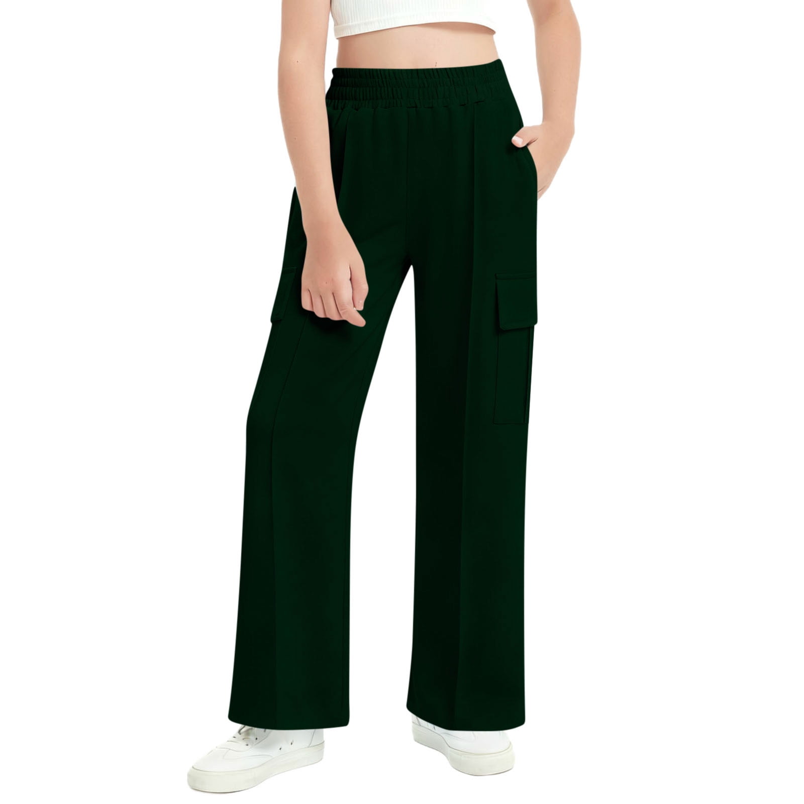 Atogsazn Kids Boys Wide Leg Cargo Sweatpant Children Casual Elastic ...