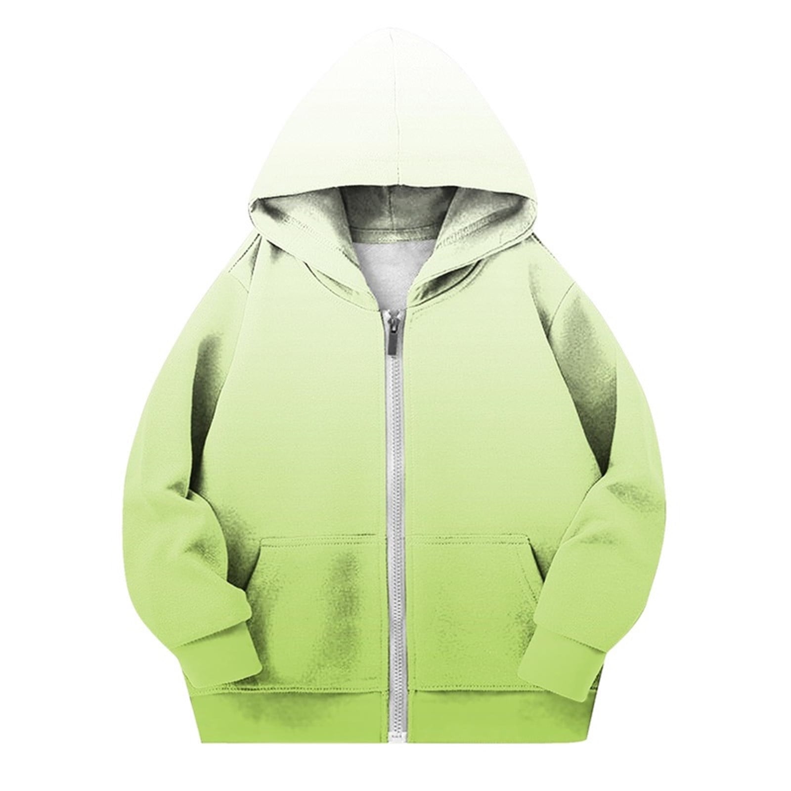 Atogsazn Kids Girl Fleece Lined Sweatshirt Children Casual Gradient ...