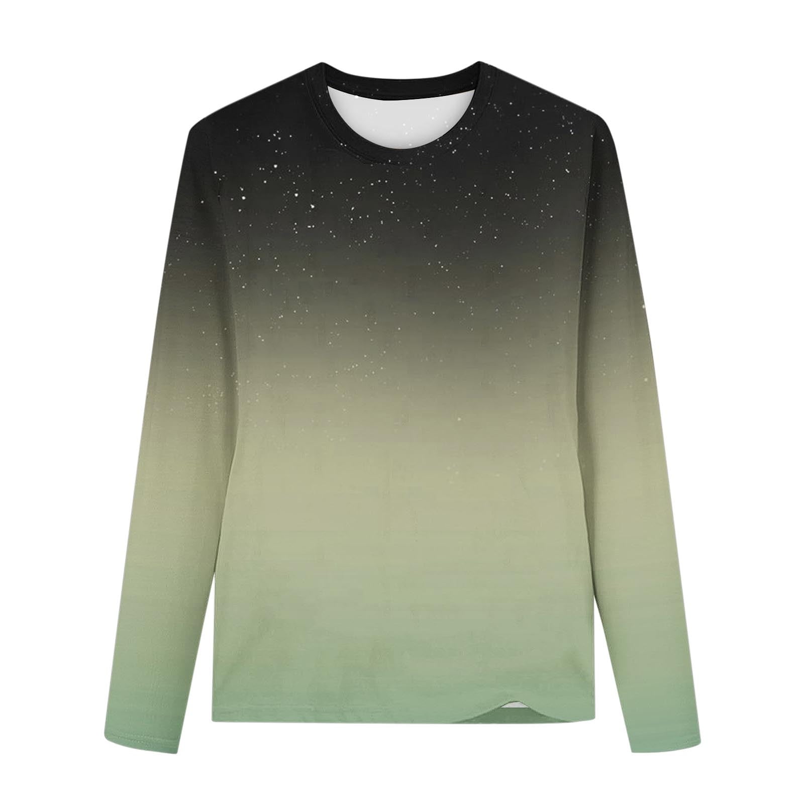 Atogsazn Kids Girls Casual Shirt Children Loose Gradient Long Sleeve ...