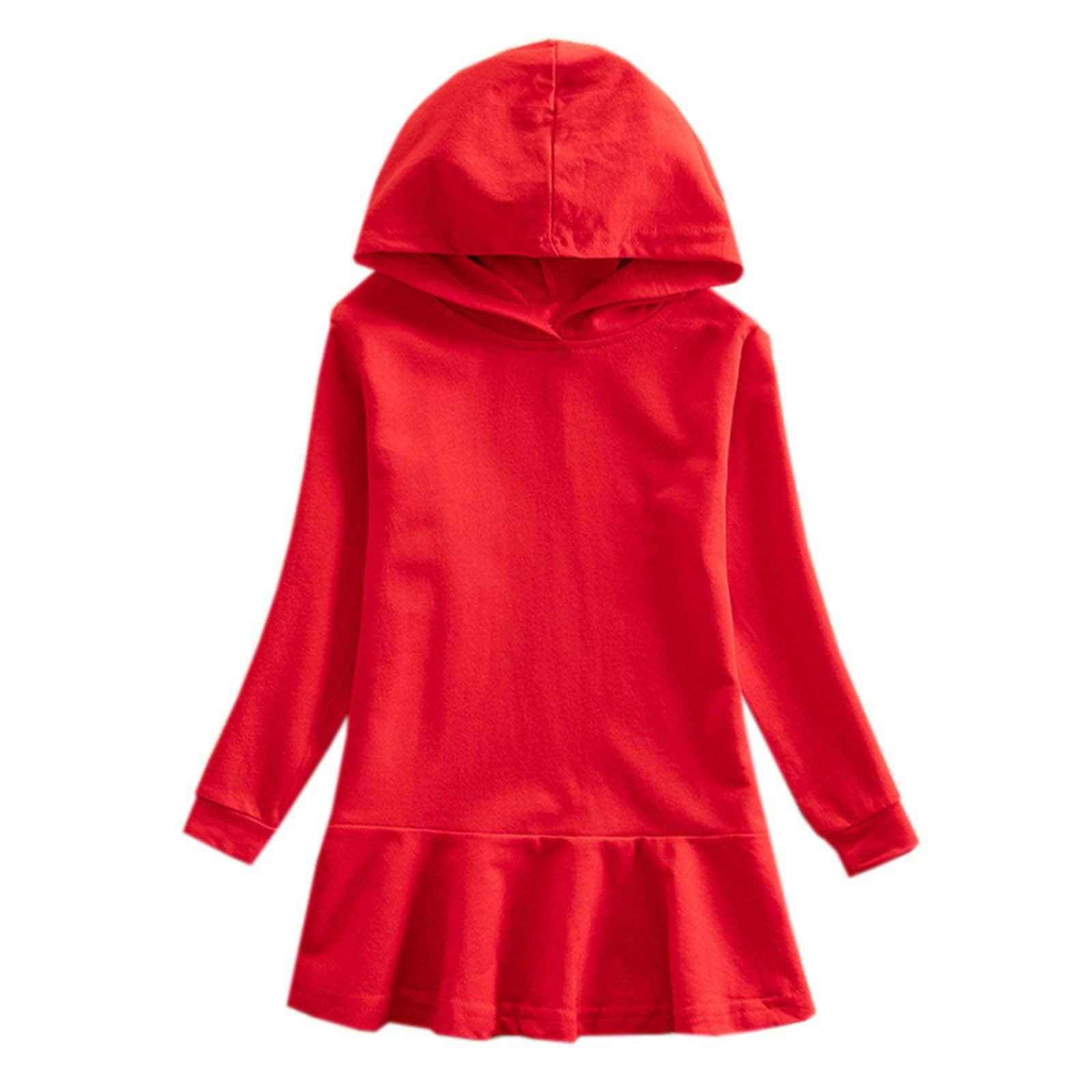 Atogsazn Kids Girls Cotton Clothes Dress Children Baggy Long Sleeve ...
