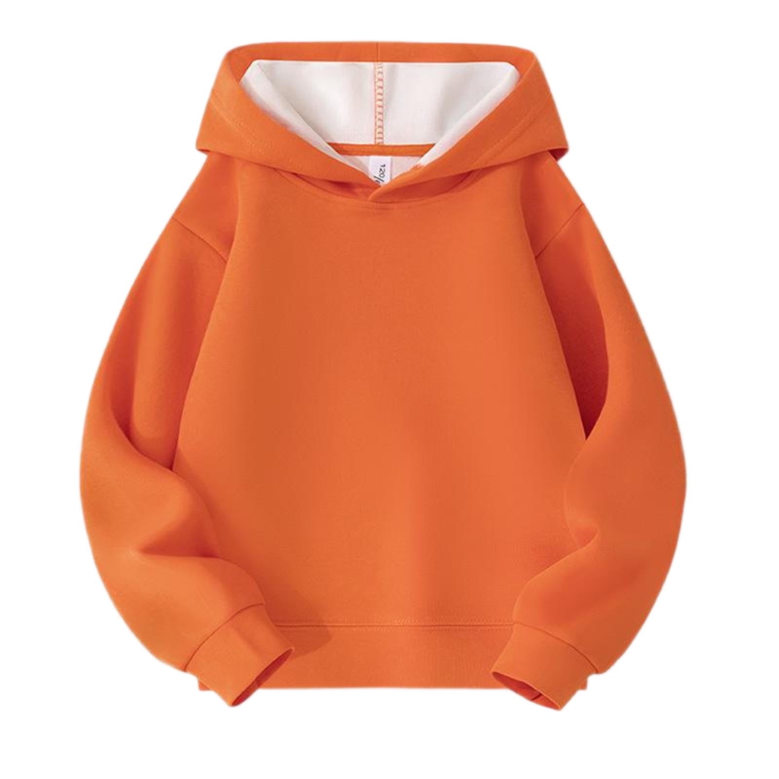Atogsazn Kids Girls Fleece Lined Sweatshirt Children Long Sleeve ...
