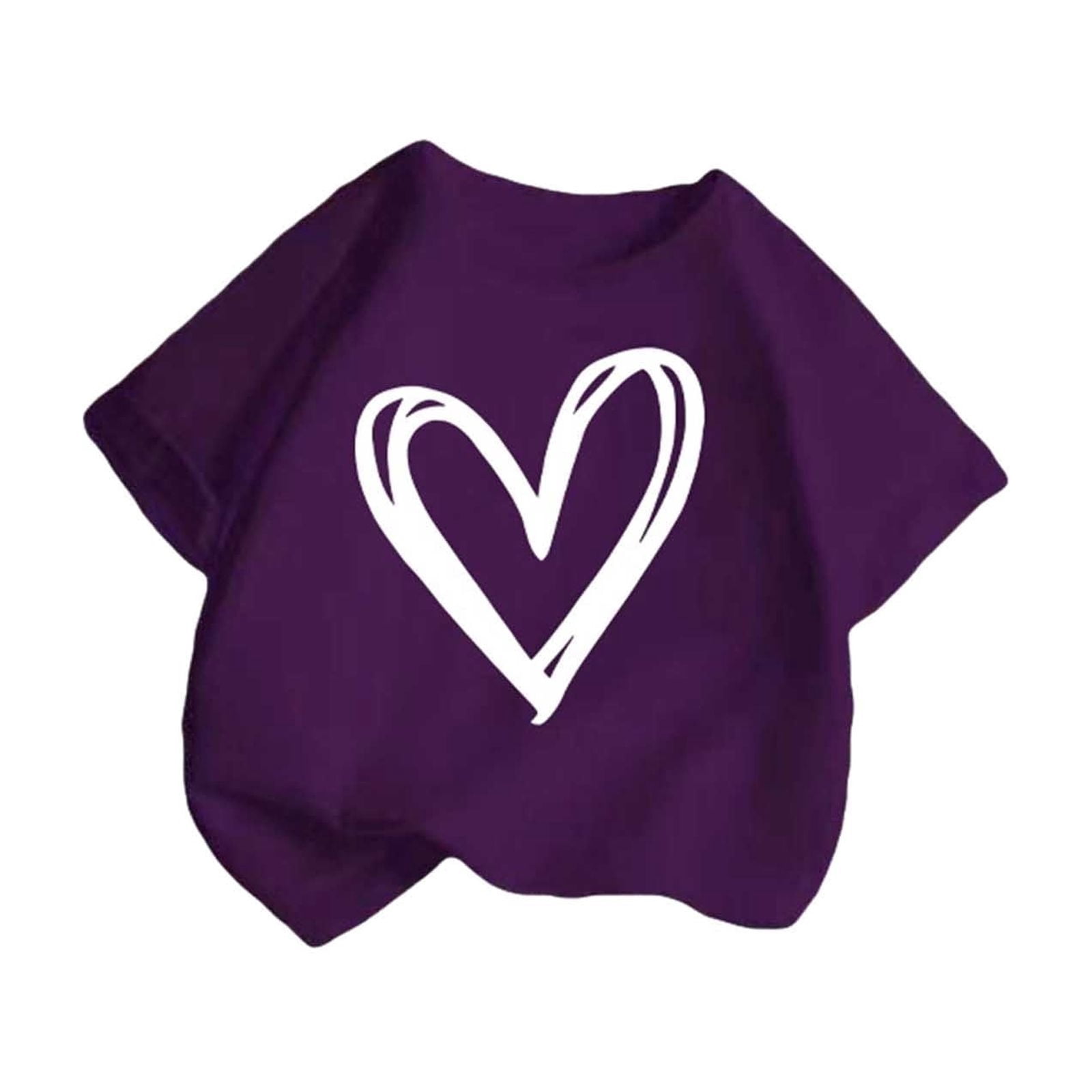 Atogsazn Kids Girls Summer Tshirt Children Casual Printed Short Sleeve ...