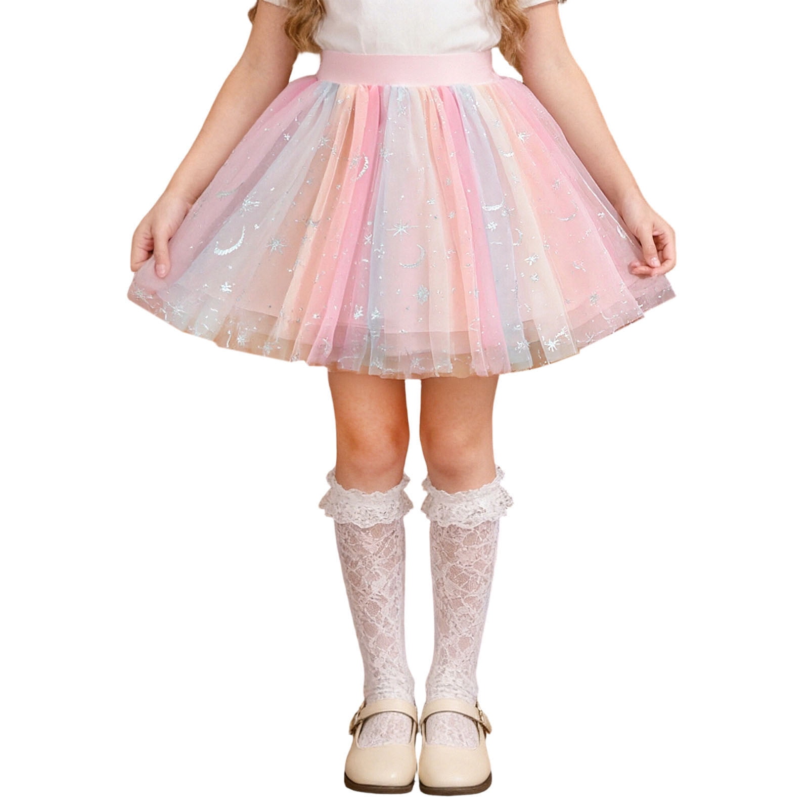Atogsazn Kids Girls Tutu Skirt Summer Casual Princess Dress for ...