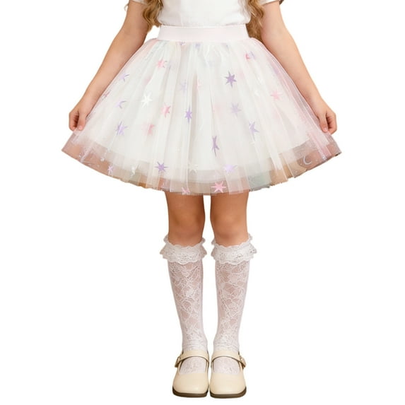 Atogsazn Kids Girls Tutu Skirt Summer Casual Princess Dress for ...