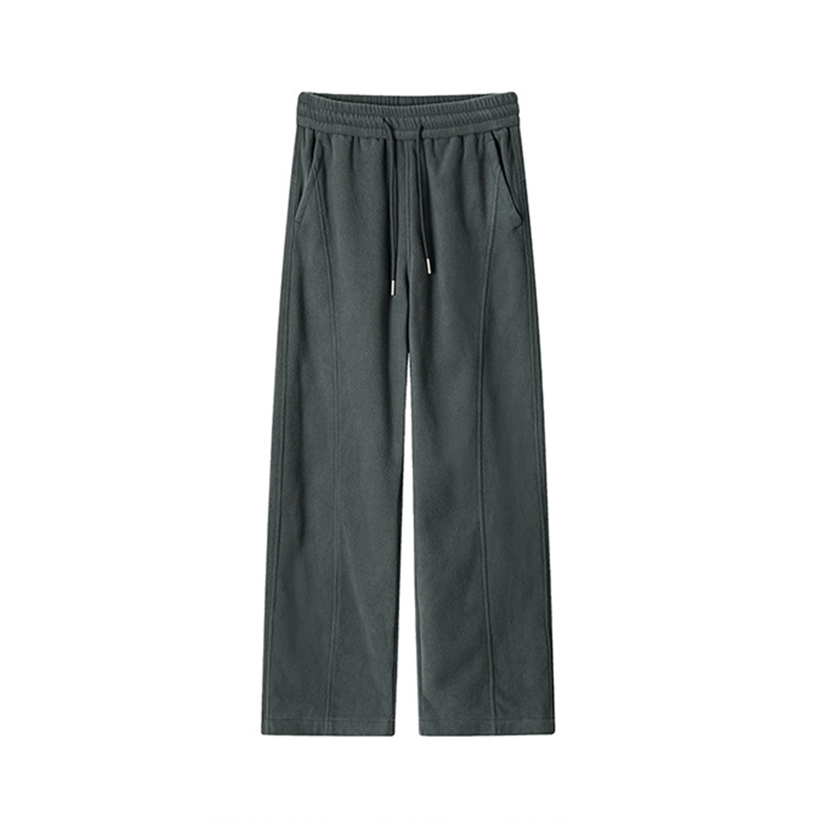 Atogsazn Men's Corduroy Wide Leg Pant Casual Loose Fit Drawstrin ...