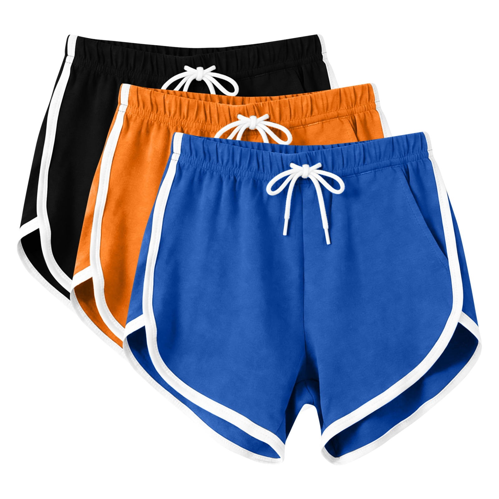 Atogsazn Mens 3PC Athletic Shorts Casual Jogger Running Gym Short Pants ...