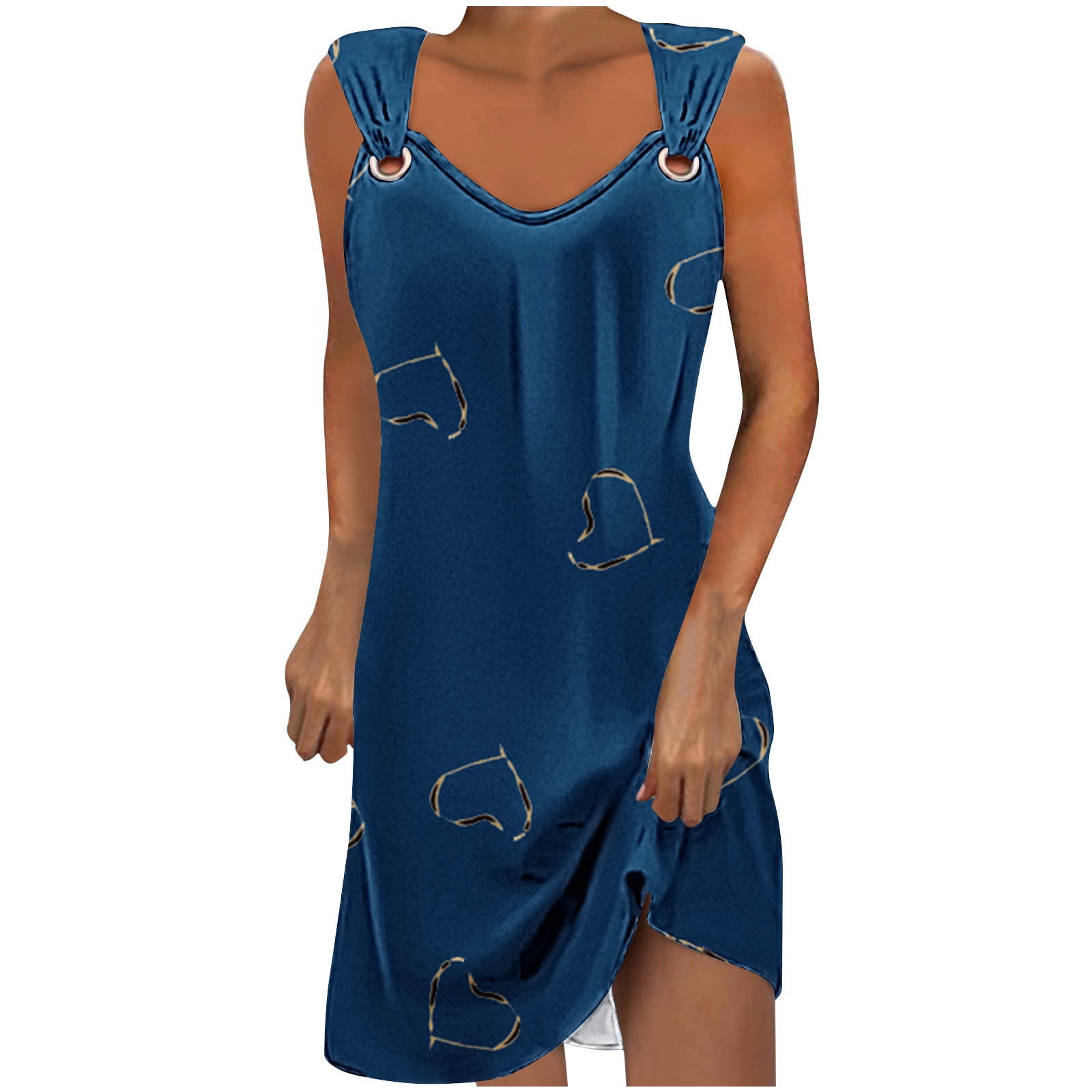 Atogsazn Summer Dresses for Women Sundresses Sleeveless Beach Swimsuit ...