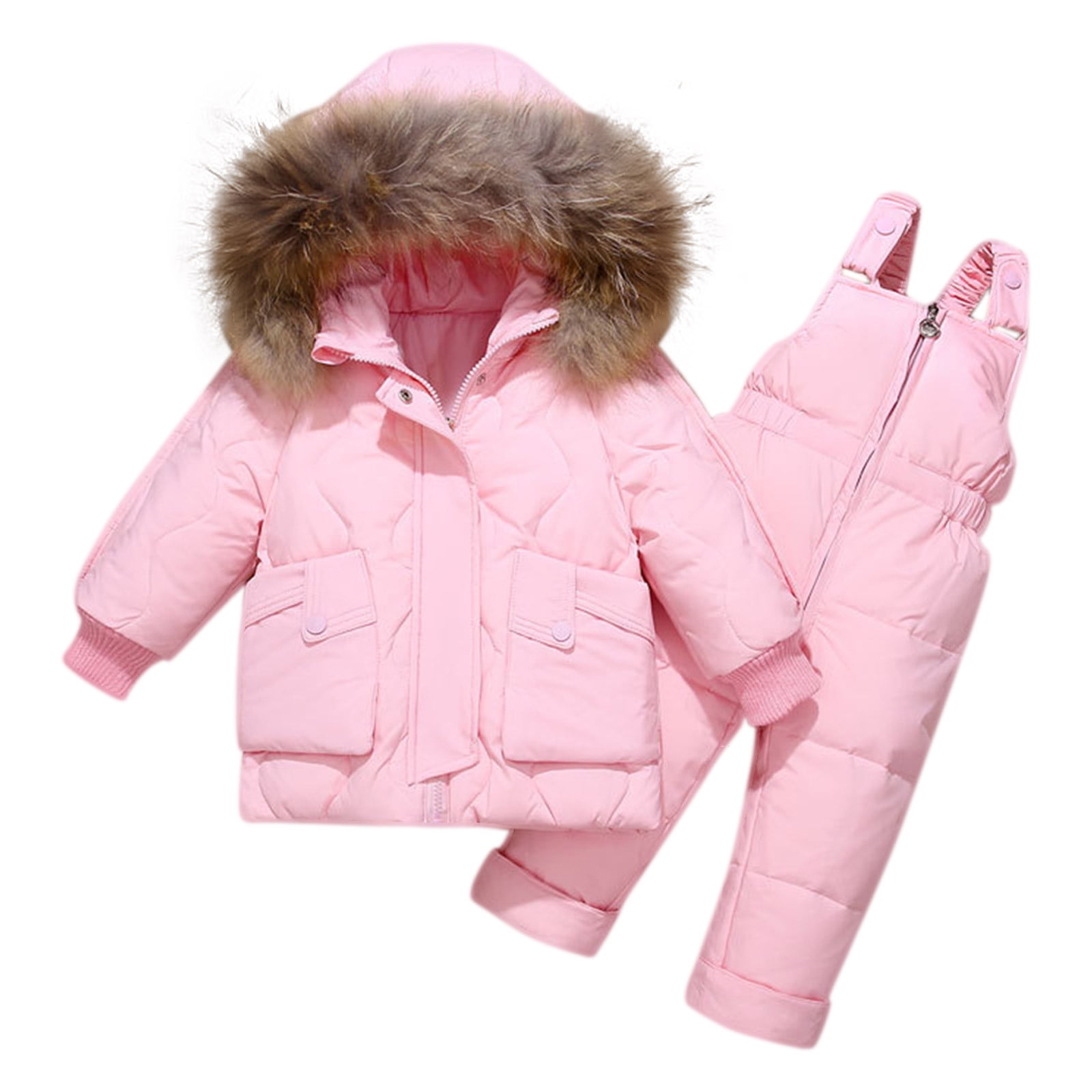 Atogsazn Toddler Baby Boy Girl Winter Clothes Set Kid Puffer Jacket and ...