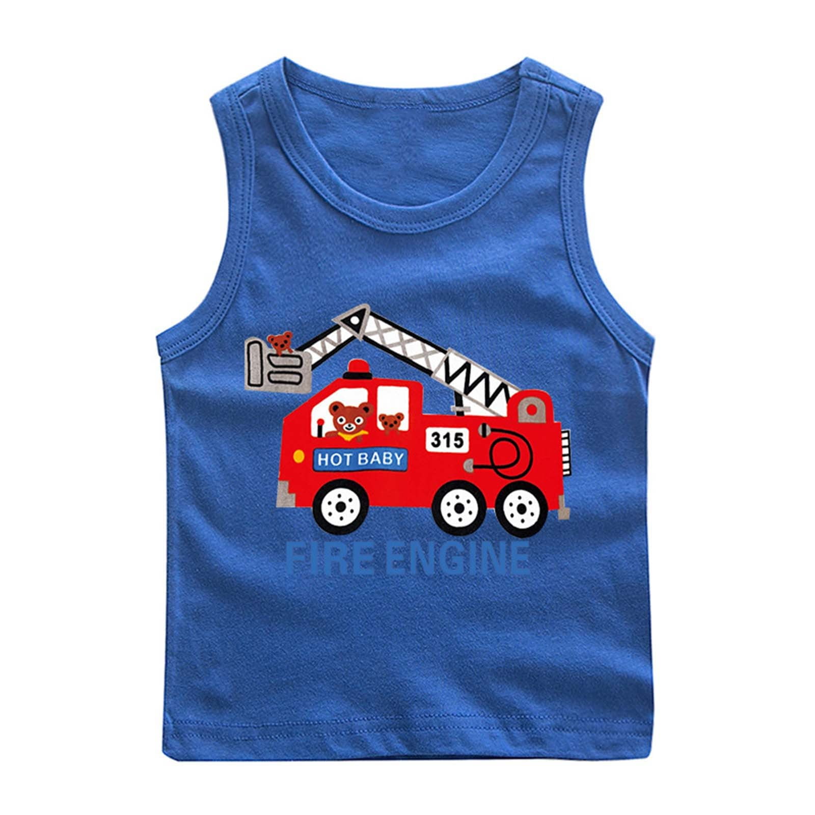 Atogsazn Toddler Baby Boy's Sleeveless Tank Top Kids Girls Summer Basic ...