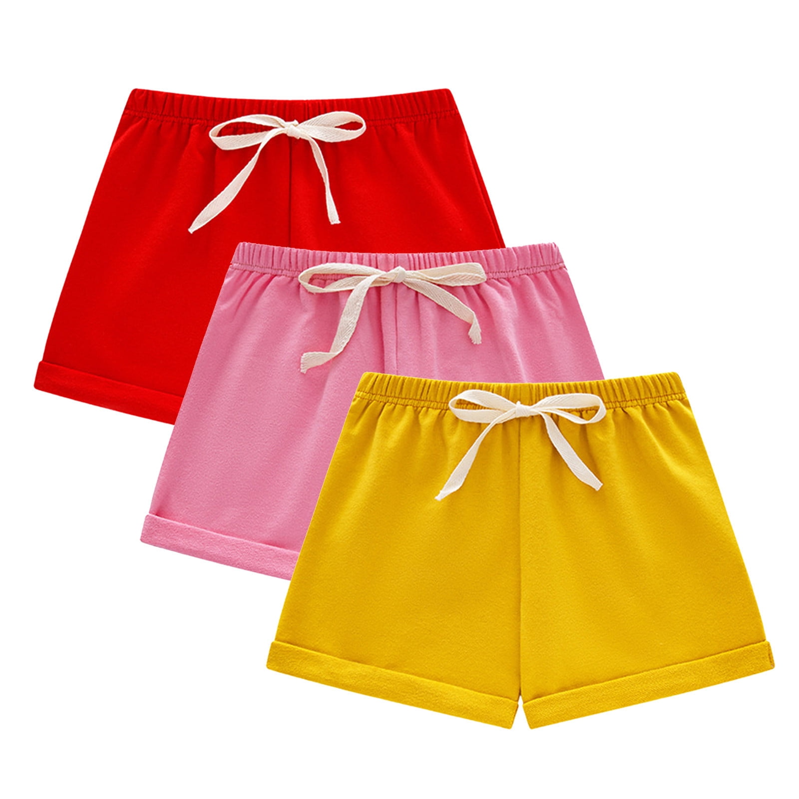 Atogsazn Toddler Baby Boys 3-Pack Athletic Shorts Kids Casual Cotton ...