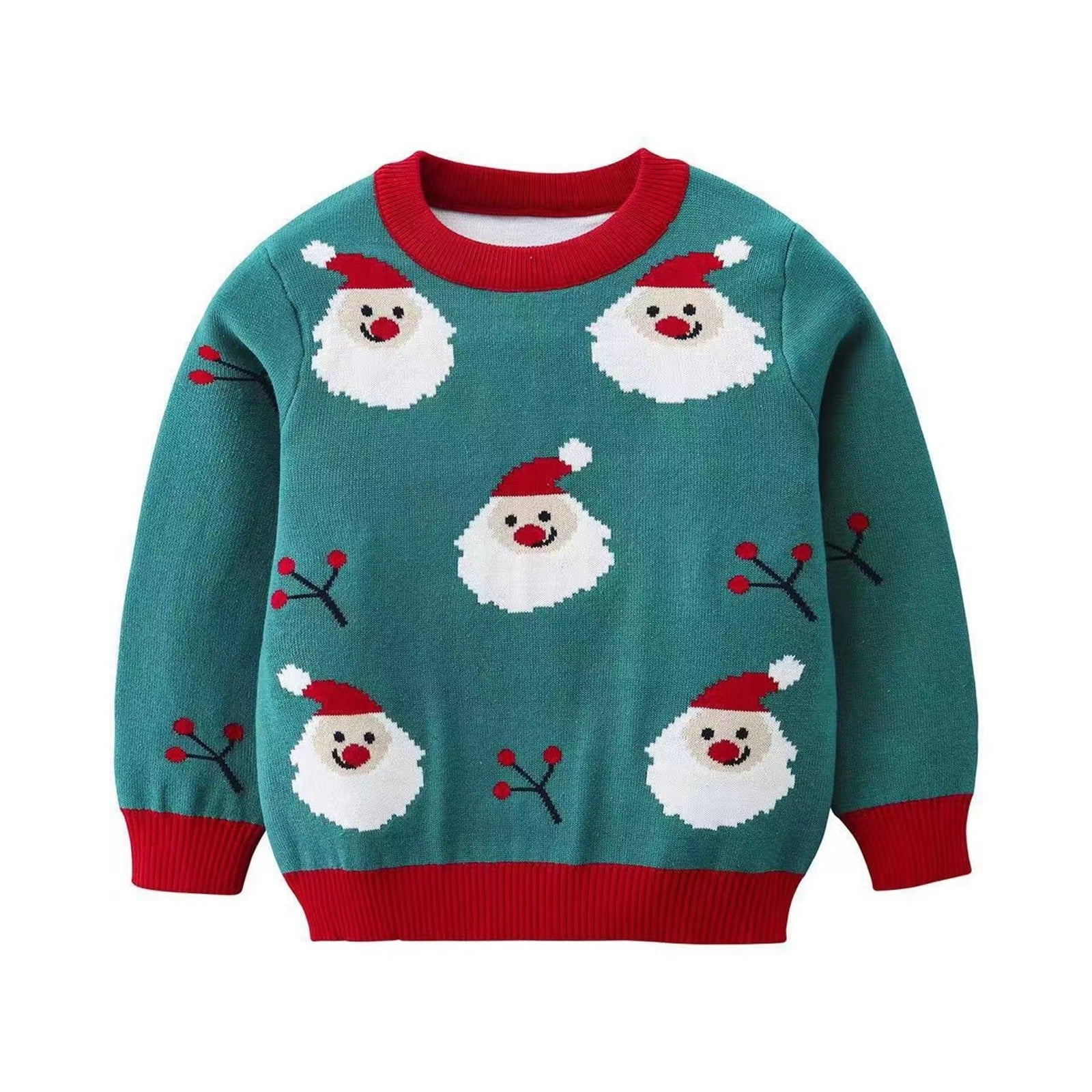 Atogsazn Toddler Baby Boys Girls Christmas Sweater Kids Fleece Long ...