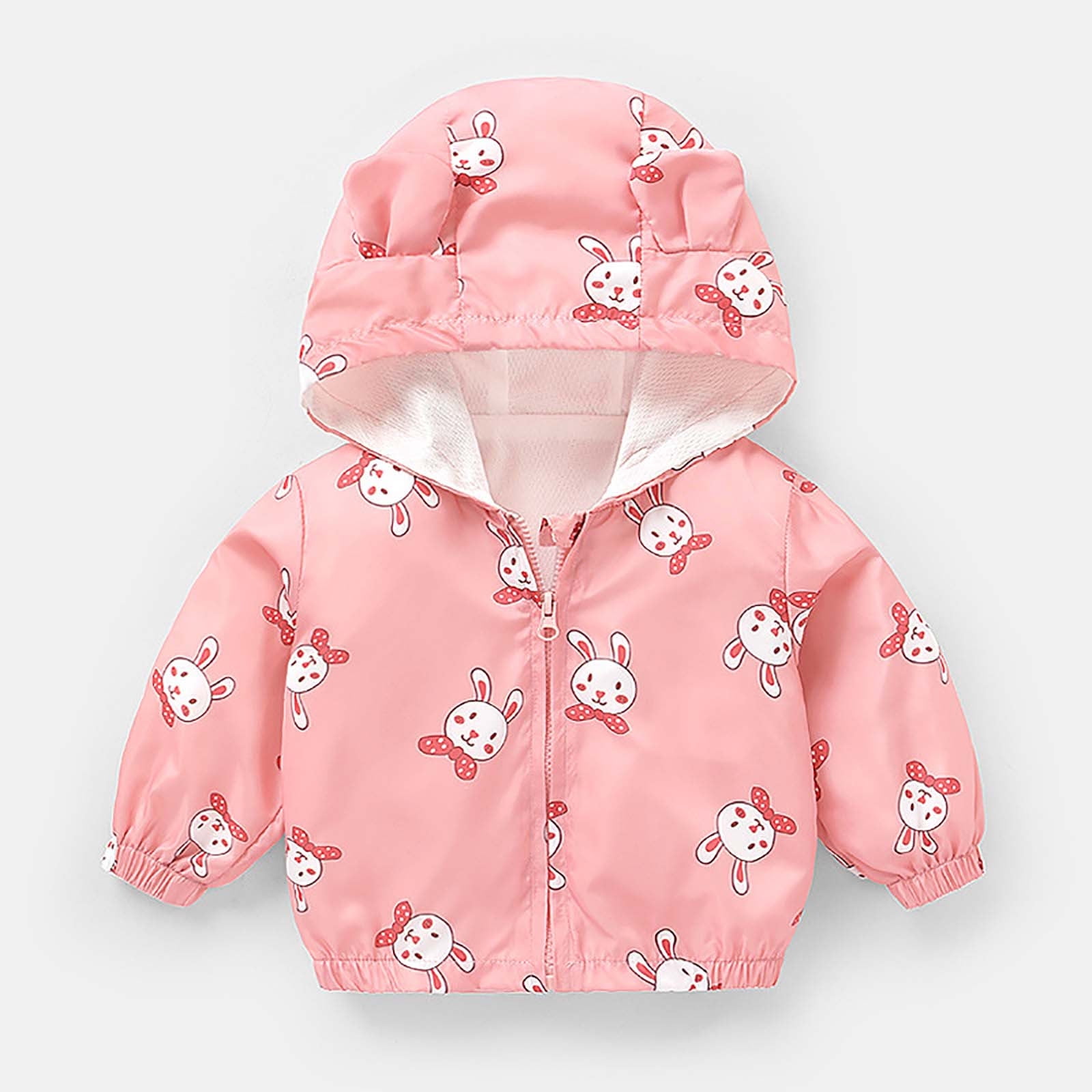 Atogsazn Toddler Baby Boys Girls Zip Up Jackets Cute Print Windproof ...