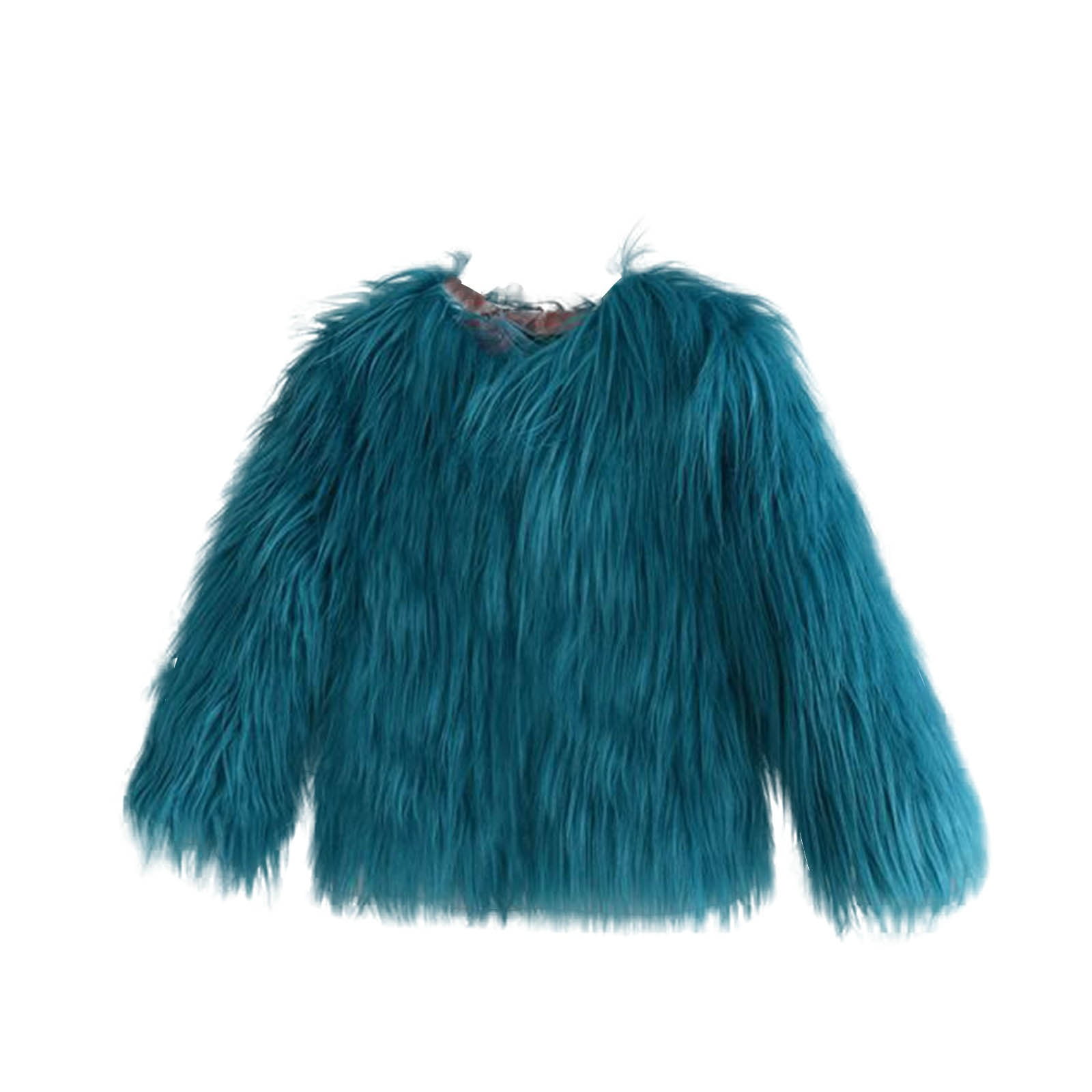 Atogsazn Toddler Baby Girls Faux Furry Jackets Winter Snowday Thick ...