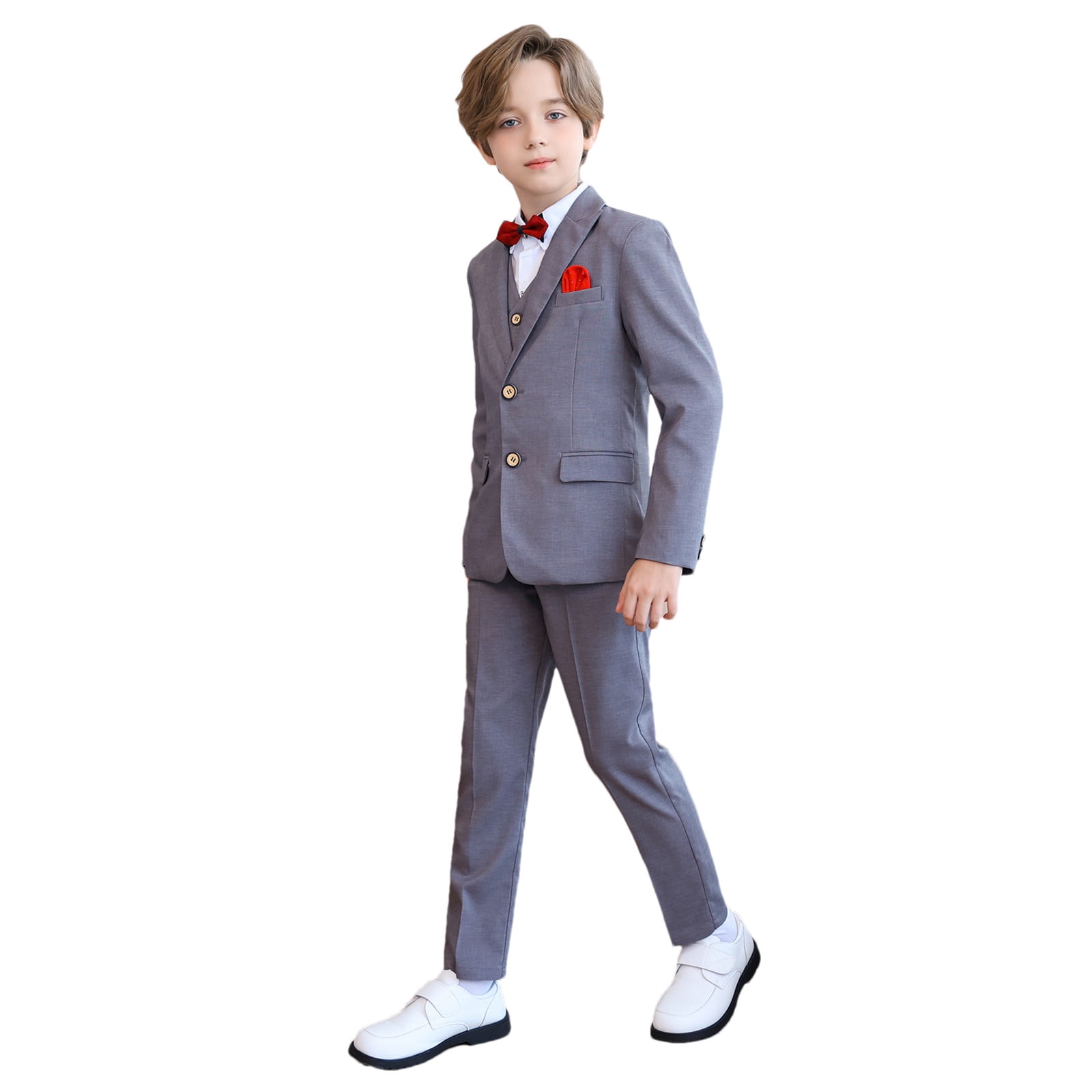 Atogsazn Toddler Boys Blazer Clothes Set Kids Long Sleeve Jacket Pants ...