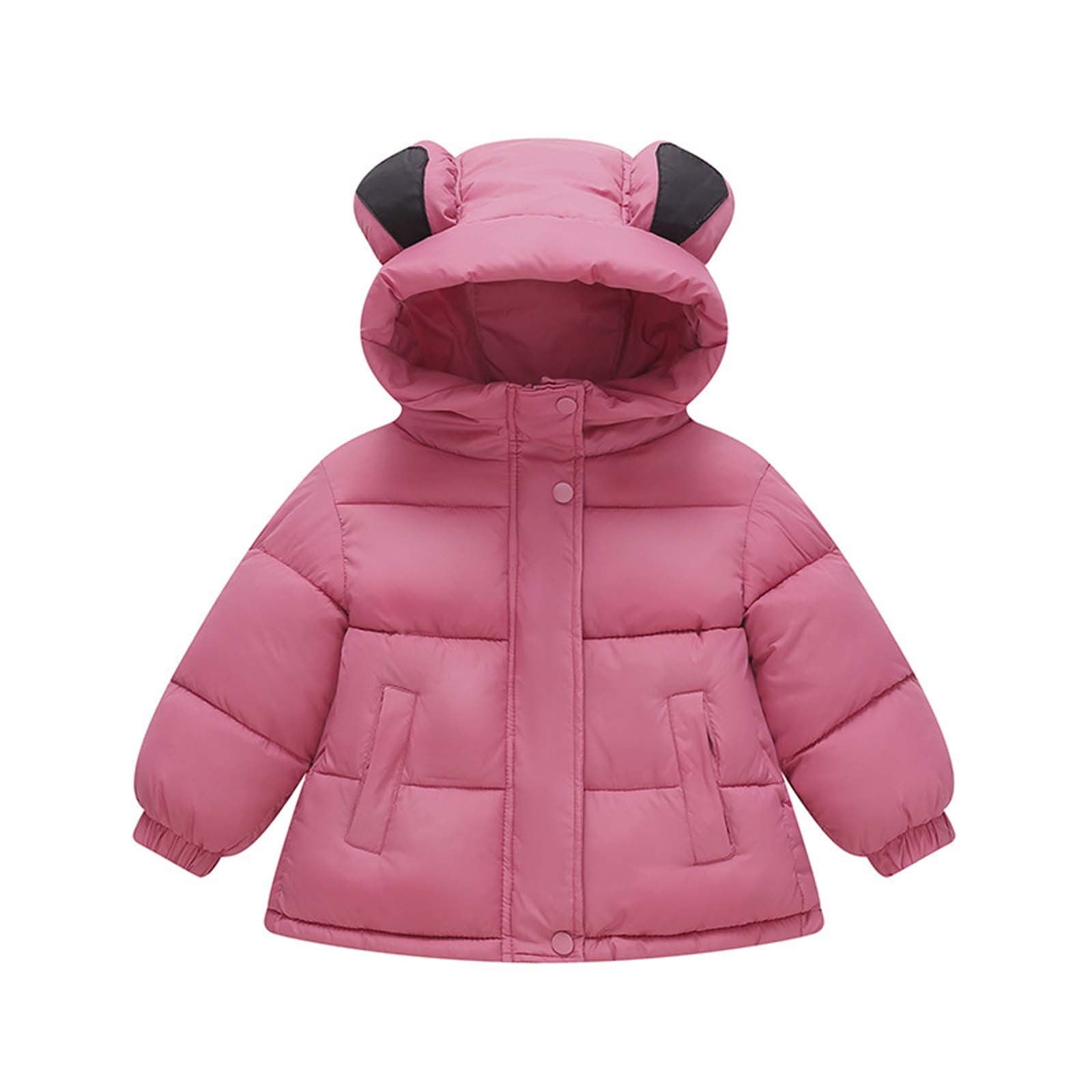 Atogsazn Toddler Boys Puffer Jacket Kids Zip Long Sleeve Hooded Jackets ...