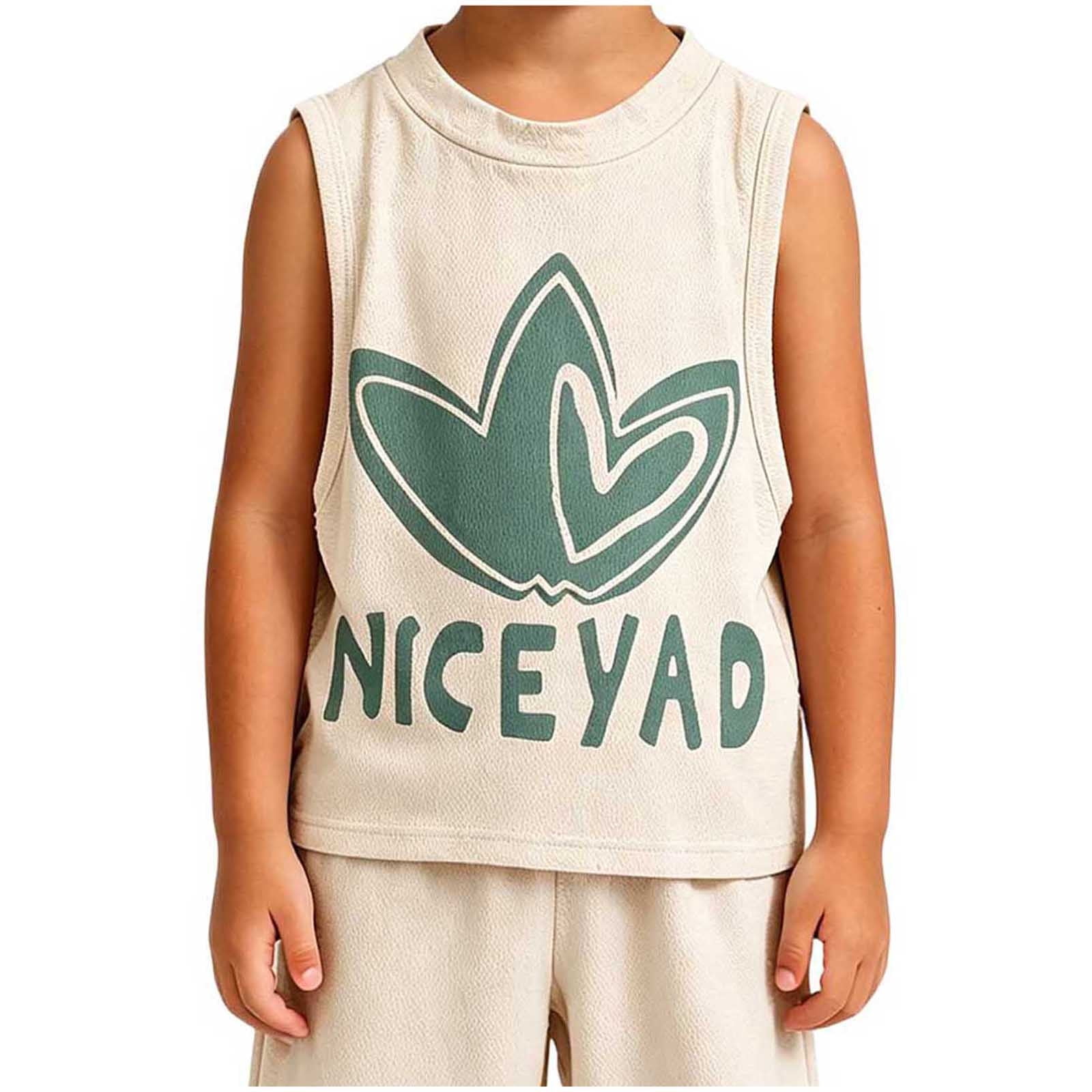 Atogsazn Toddler Boys Summer Tank Tops Kids Casual Loose Fit Letter ...