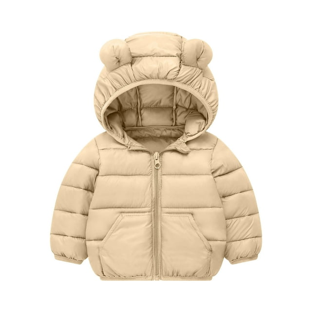 Atogsazn Toddler Boys Winter Puffer Coat Baby Zip Up Long Sleeve Jacket ...