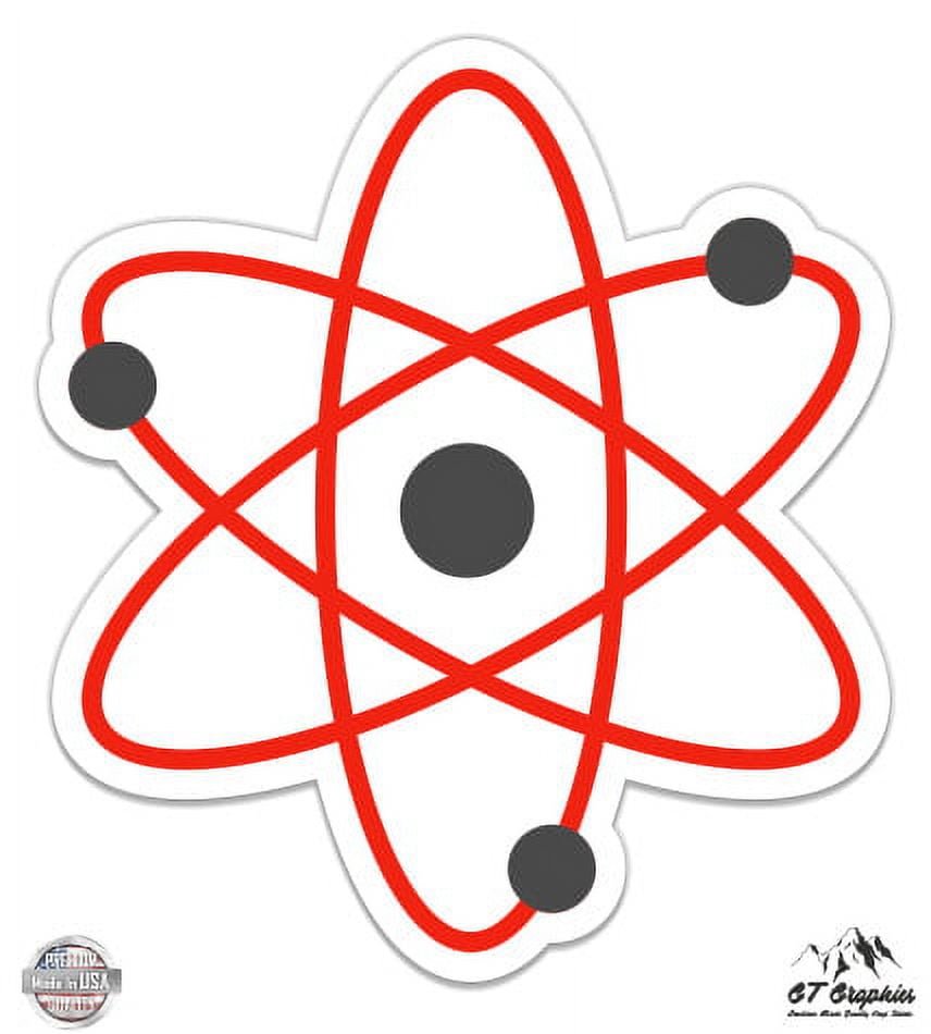 Atom - 12" Vinyl Sticker Waterproof Decal - Walmart.com