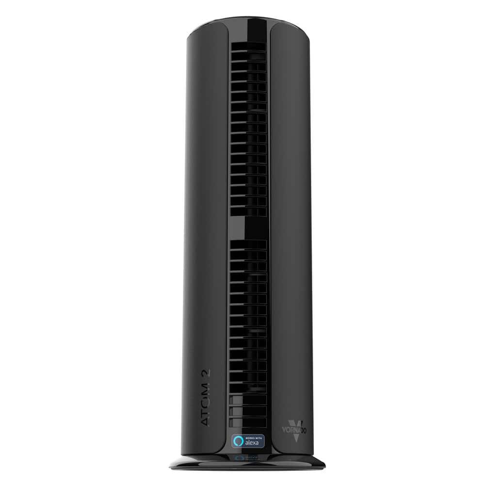Atom 2 AE 16.22 in. 4 fan speeds Tower Fan 16.22 in. Black with Alexa Capabilities - Walmart.com