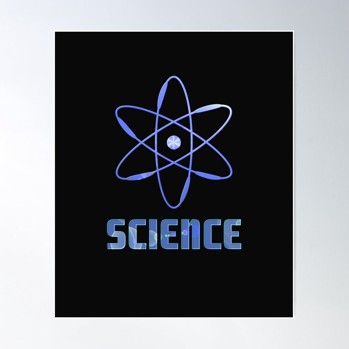 Atom And Science Poster Wall Art, Modern Wall Decor, 16x24 UNFRAMED ...