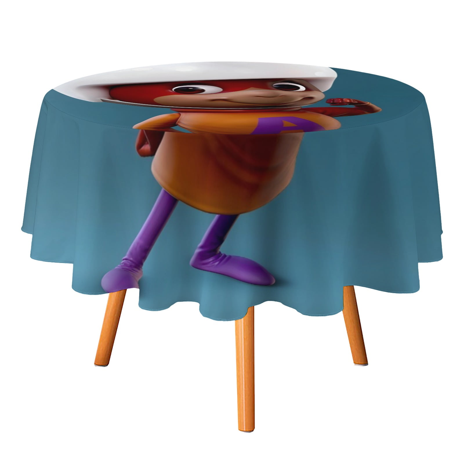 Atom Ant-Theme Round tablecloth has an iconic print, fits most tables ...