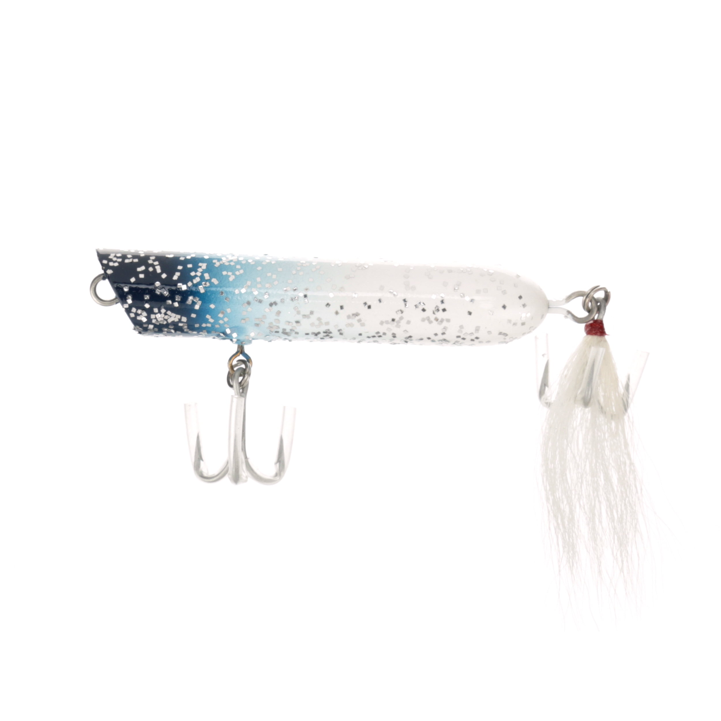 Atom Freshwater 1 1/4 oz Striper Swiper, Popper Lure, Blue Silver ...