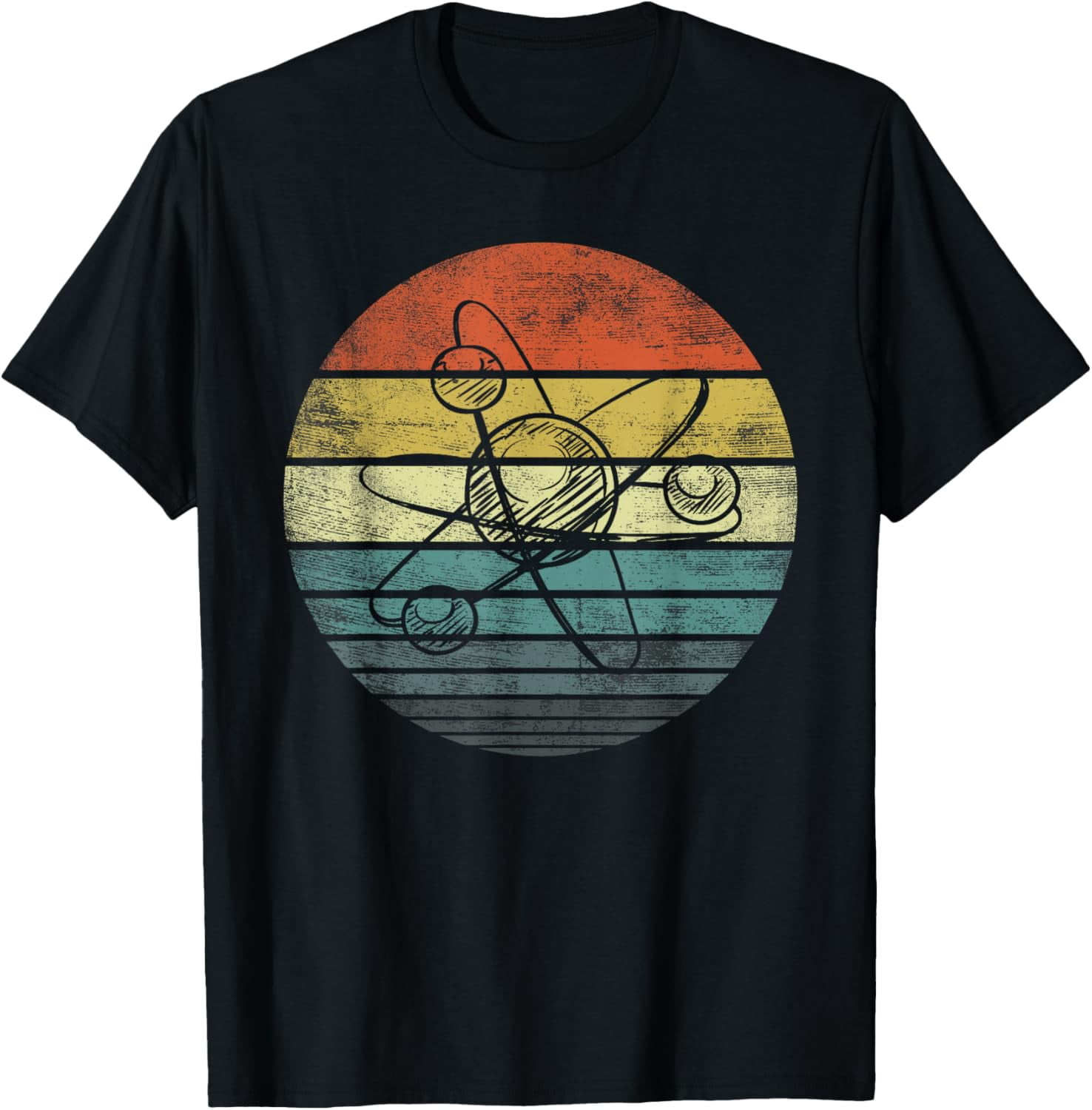 Atom Gifts Retro Physics Teacher Student Science Physicist T-Shirt ...