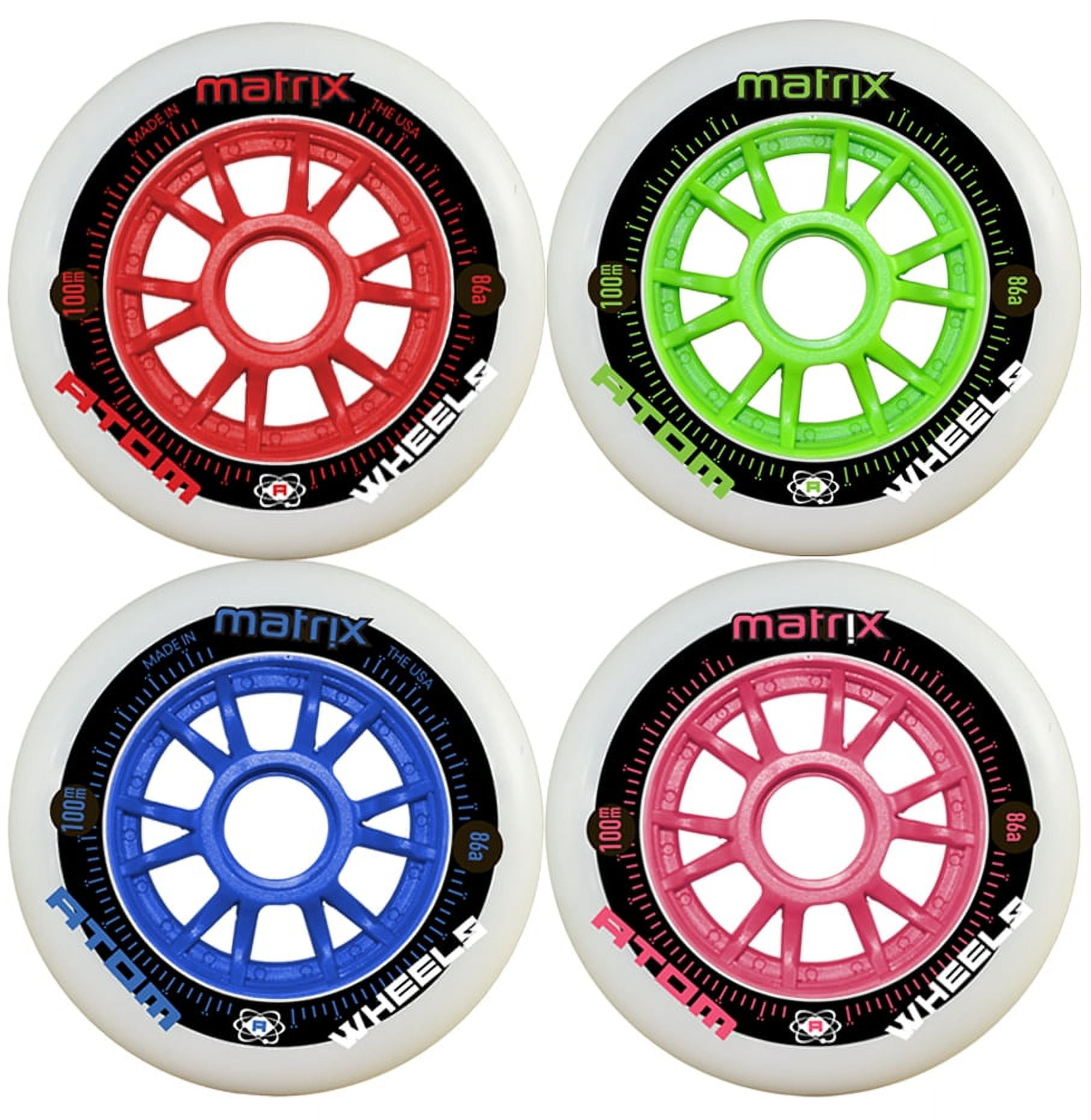 Atom Inline Outdoor Wheels - Matrix (Sold Individually) - Walmart.com