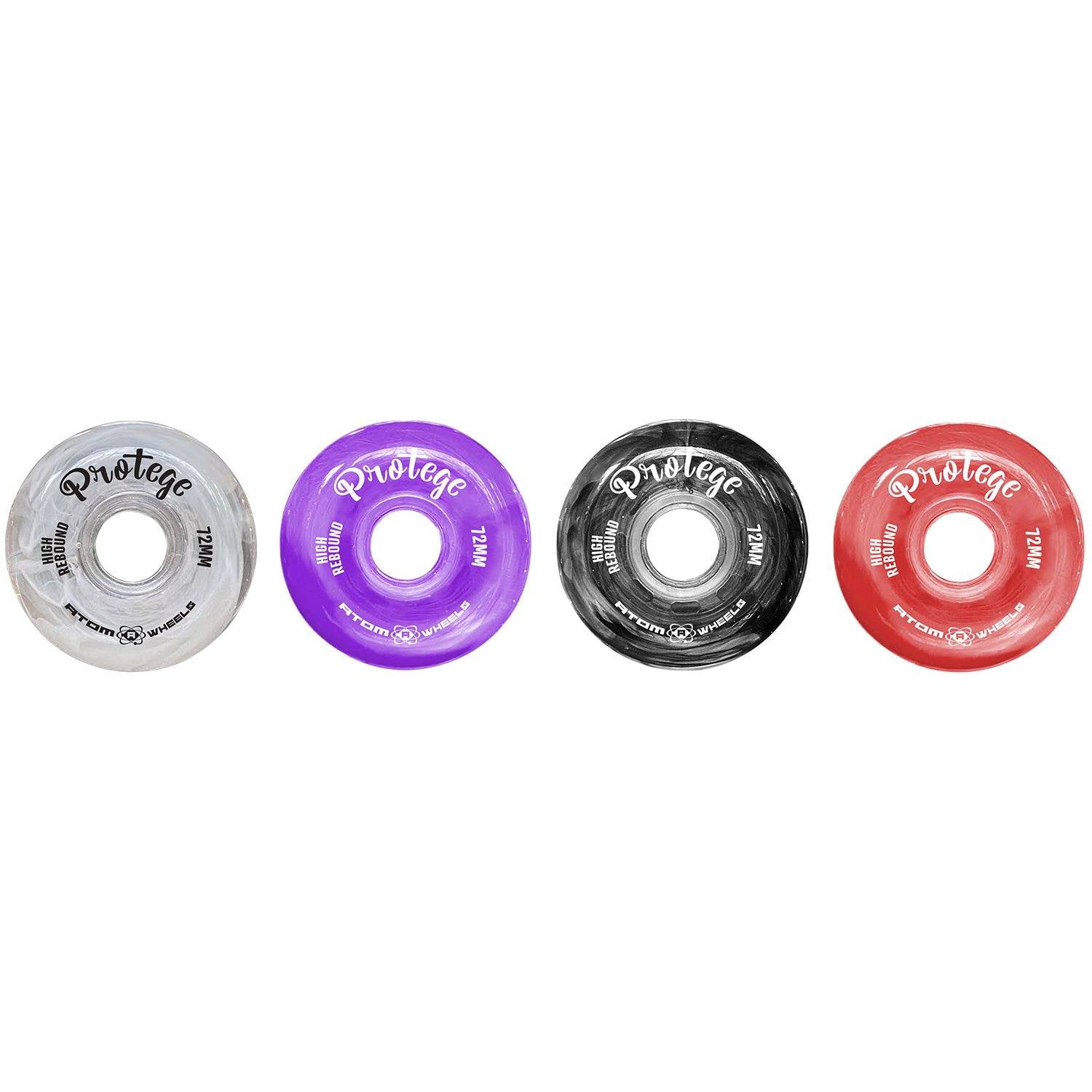 Atom Inline Outdoor Wheels - Protege High Rebound (Red Sunset, Diameter ...