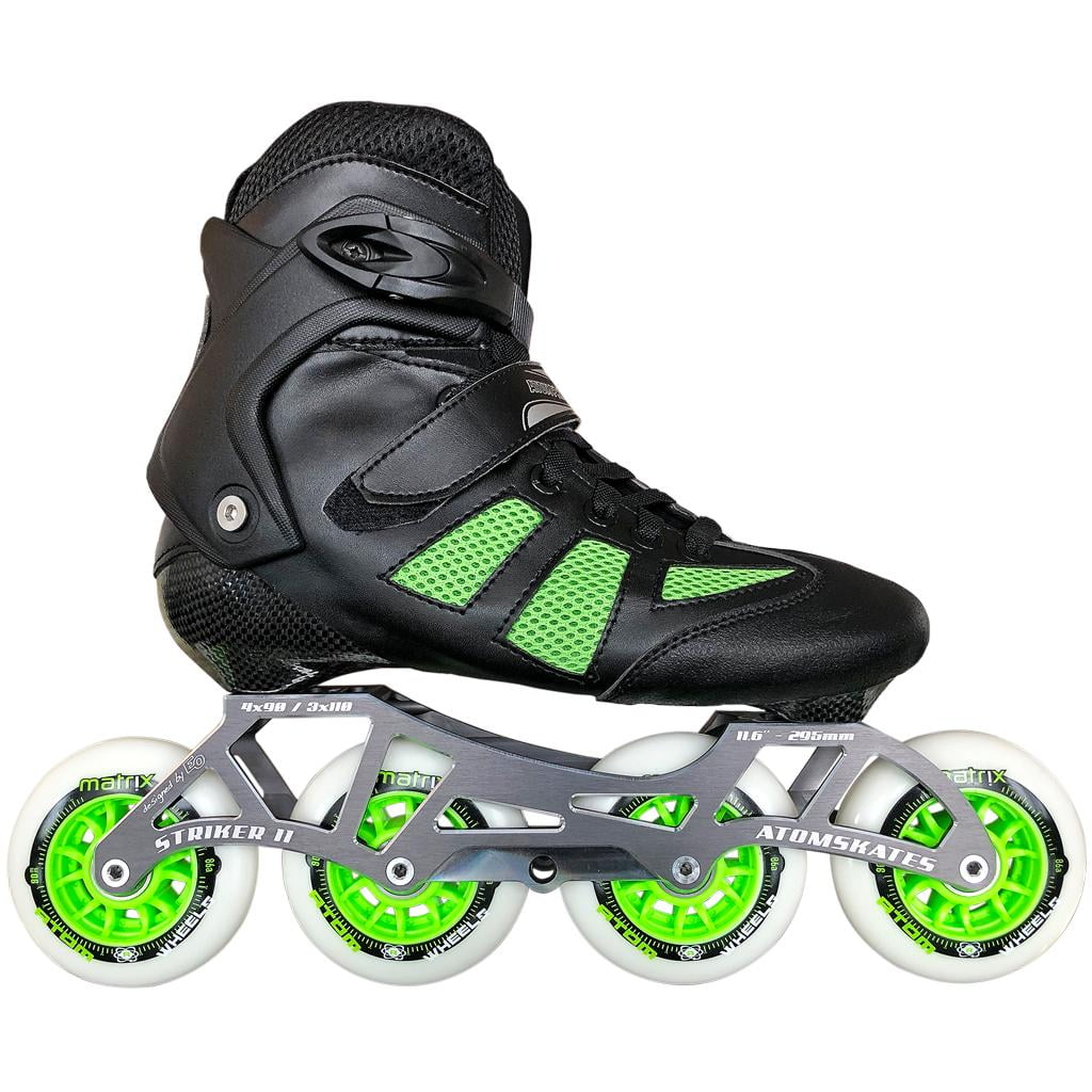 Atom Pro Fitness 4x90 Outdoor Inline Skate Package - Walmart.com