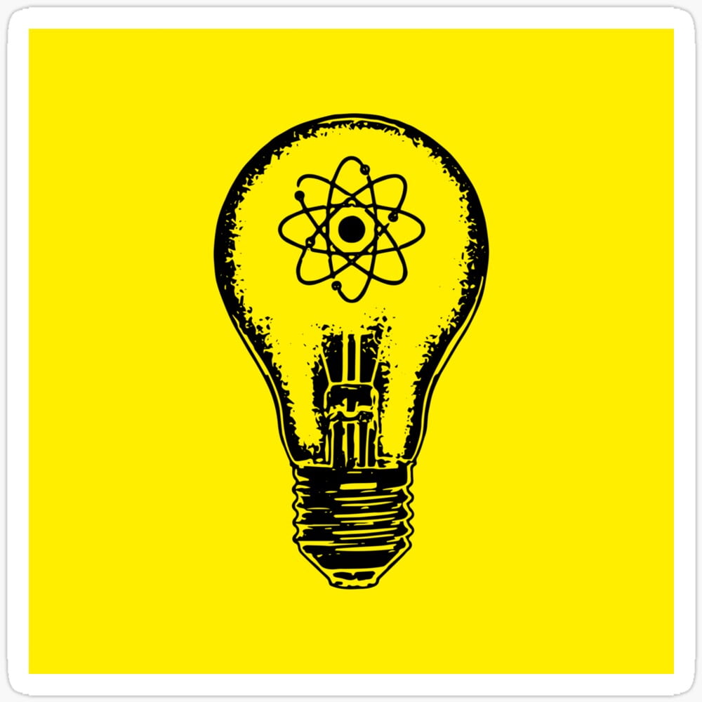 Atom Science Idea Sticker Phone Decal Water Bottle Stickers Car Decals ...