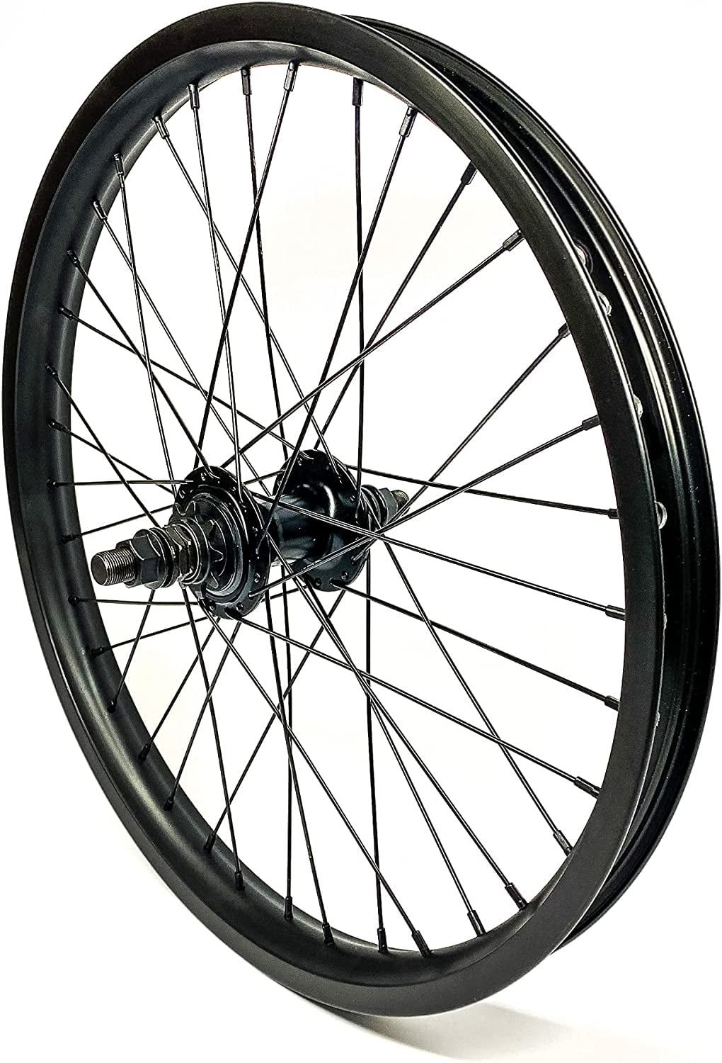 Atom Series 20-Inch BMX Wheels - Black (Rear 14mm Axle) - Walmart.com
