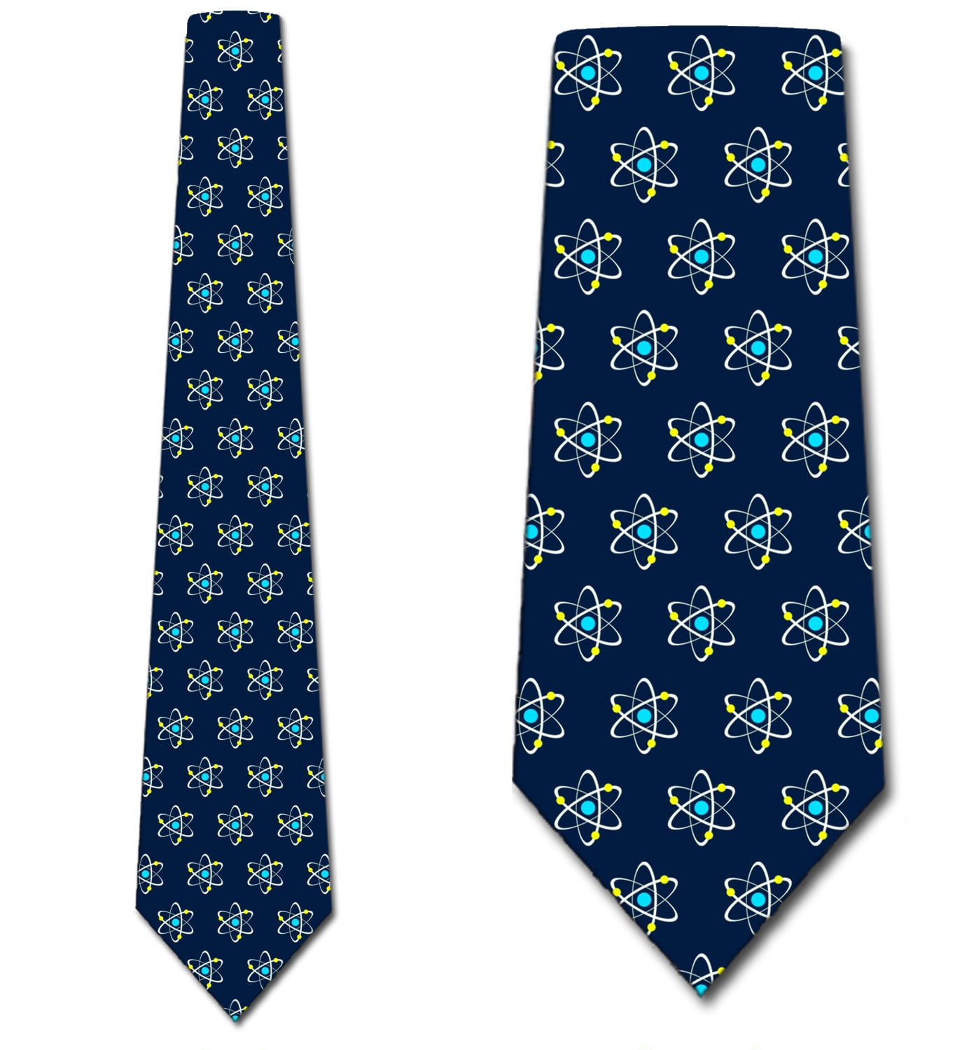 Atom Ties Mens Navy Science Neckties Chemistry Tie by Three Rooker ...