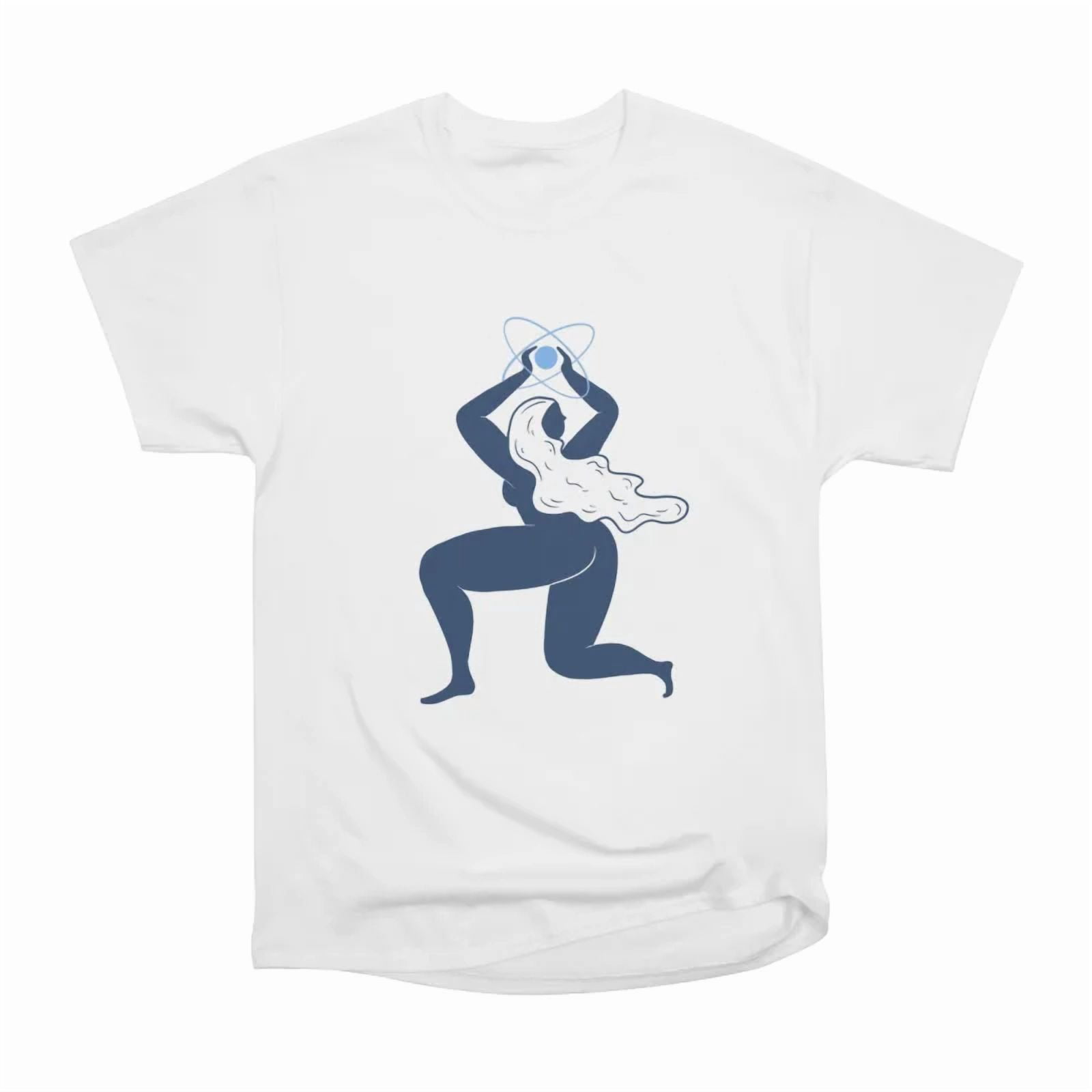 Atom indigo blue T-Shirt Tee Gift For Him Merch For Her Apparel For ...