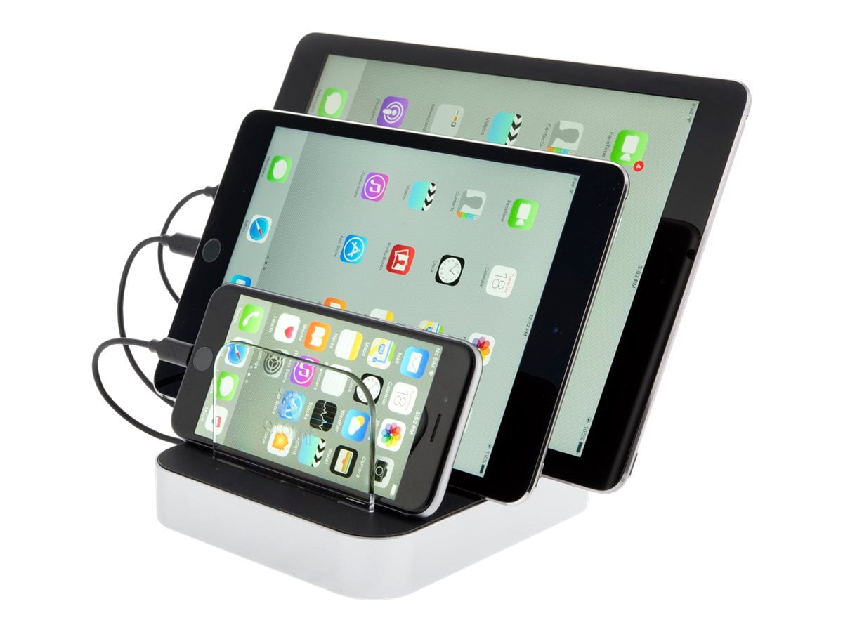 Atomi Charge Station Universal Charge Dock for Smartphones - Silver ...