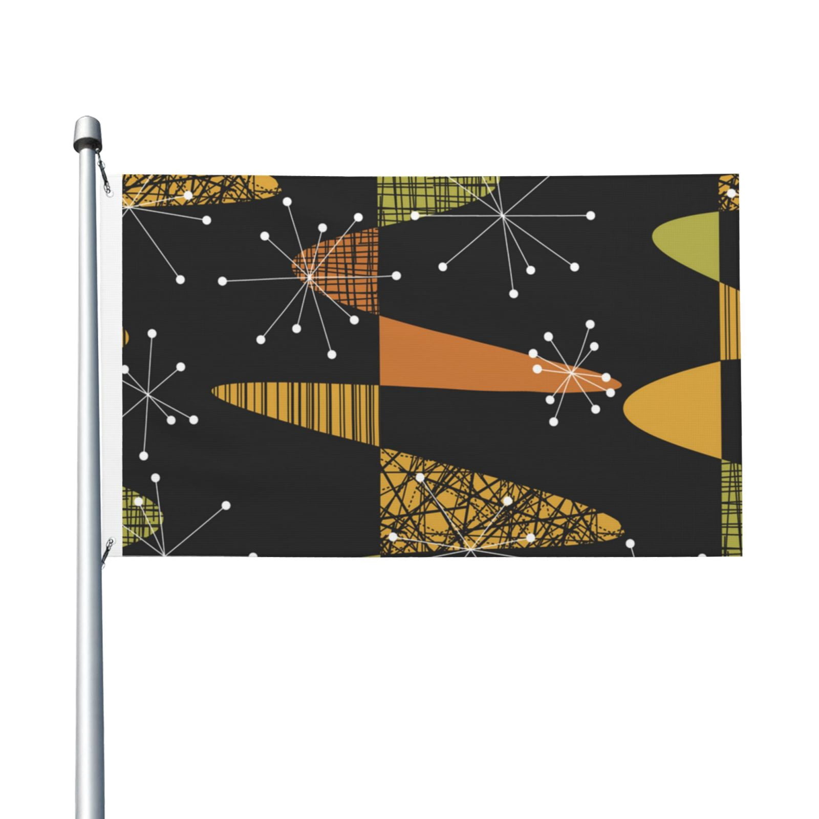 Atomic Age Geometric Mid Century Flag 3X5 Ft Garden Yard House Flags ...