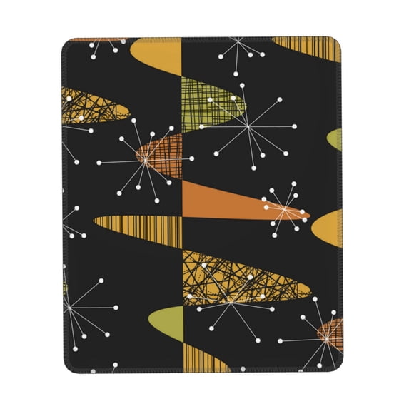 Atomic Age Geometric Mid Century Gaming Mouse Pad 7 x 8.6 in Rectangle ...
