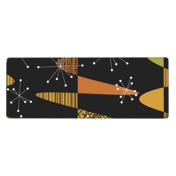 Atomic Age Geometric Mid Century Mouse Pad Extended Large Gaming ...