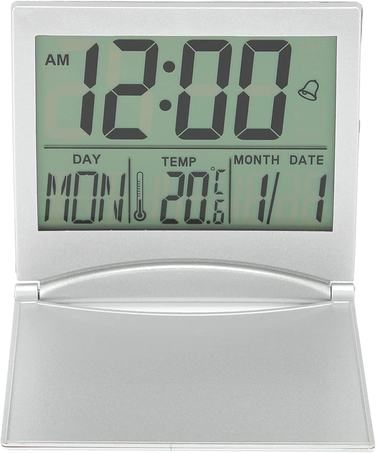 Atomic Alarm Clock, Digital Display, Compact Style, with Calendar ...