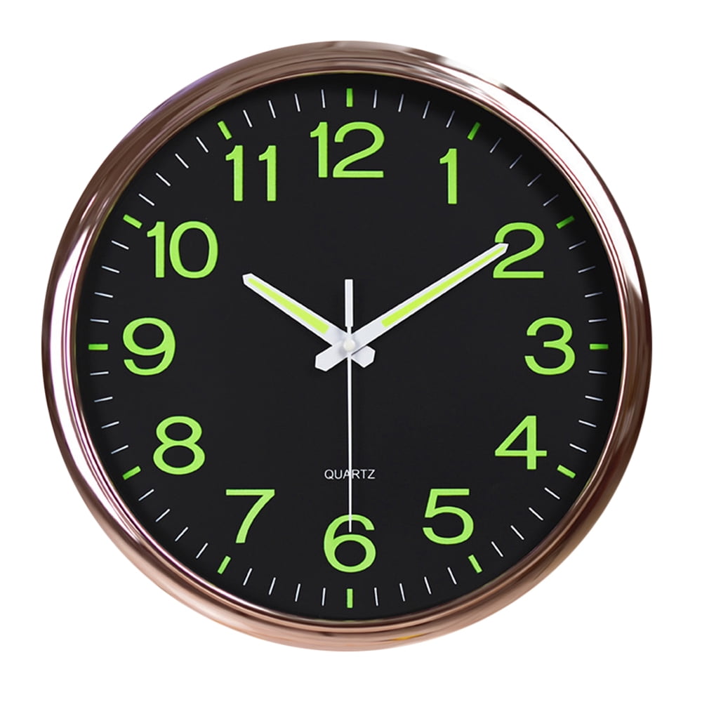 Atomic Analog Wall Clock - Silver Brushed Finish - Sets Automatically ...