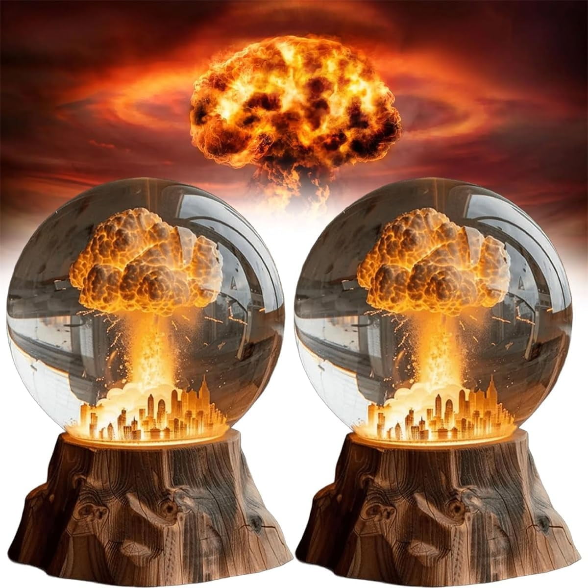 Atomic Bomb Explosion Lamp, 3D Mushroom Cloud Lamp, Nuke Lamp Mushroom ...