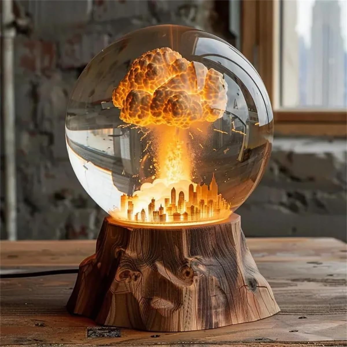 Atomic Bomb Explosion Lamp, 3D Mushroom Cloud Lamp, Nuke Lamp Mushroom ...