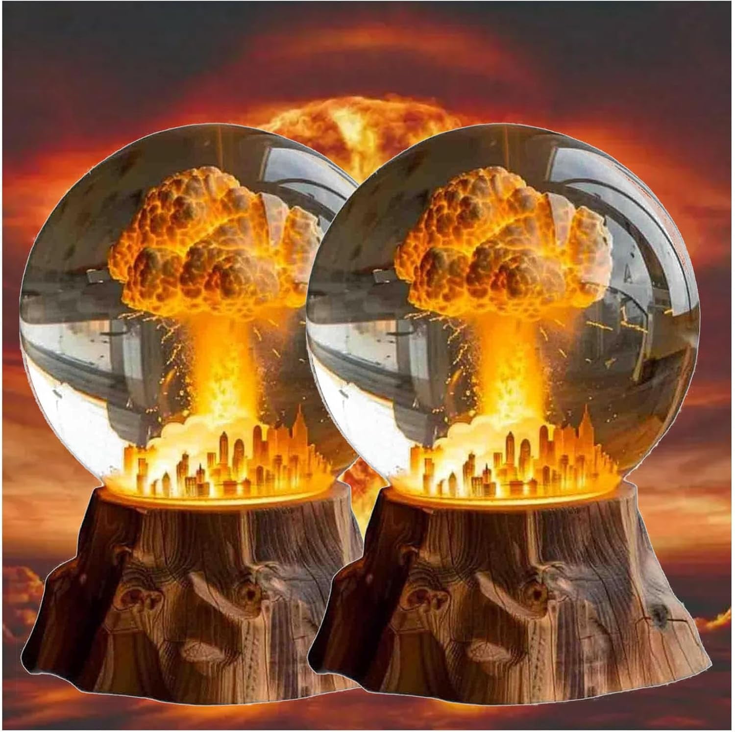 Atomic Bomb Explosion Lamp, Mushroom Cloud Nuclear Explosion Night Lamp ...