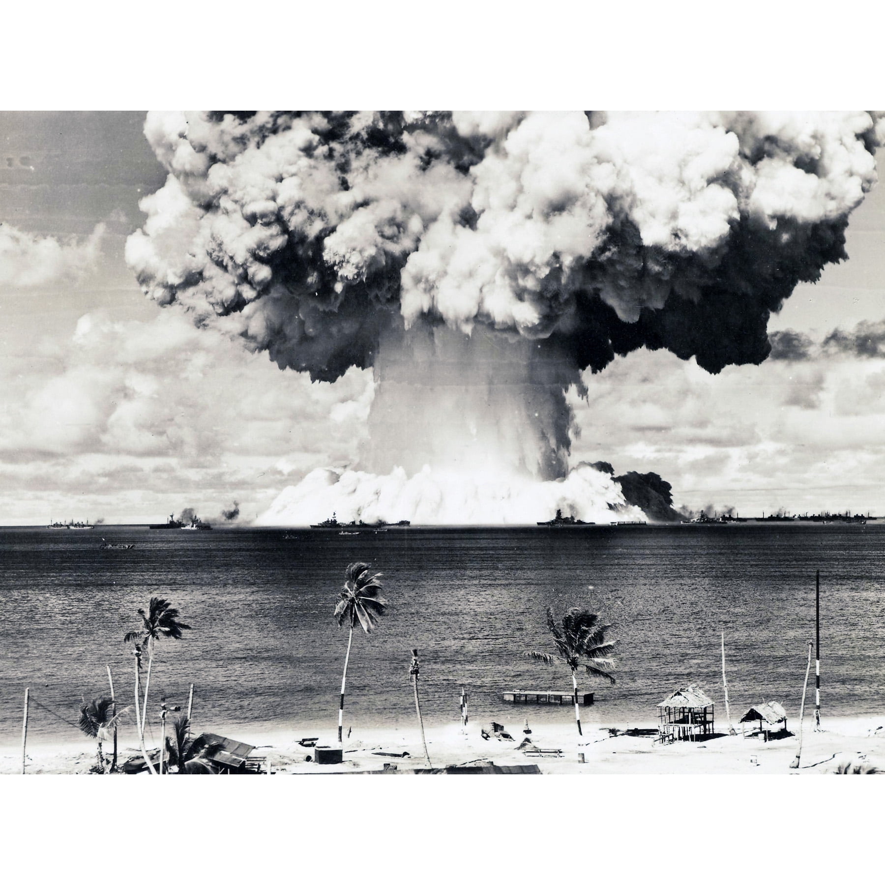 Atomic Bomb Test Operation Crossroads Photograph Extra Large XL Wall ...
