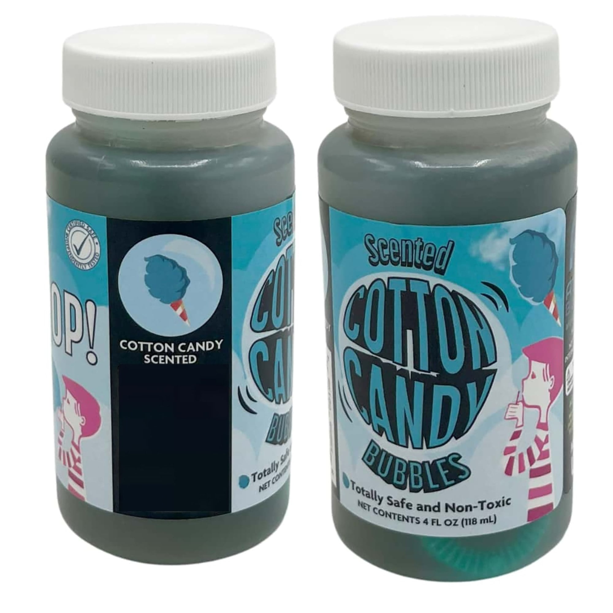 Atomic Bubbles: Bubble Love: Cotton Candy Scented - 2 Pack - 4oz Bottles, Oversized Wand, Indoor ...