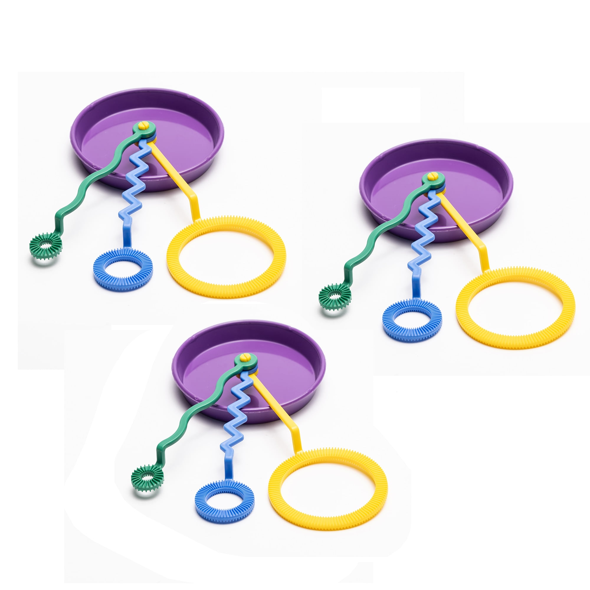 Atomic Bubbles Tri-Wand Bubble Pan Sets 3 Pack - Bubble Toy, 9 Large ...