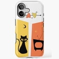 Atomic Cat Retro Vintage Mid Century Modern Feline Design Phone Case ...